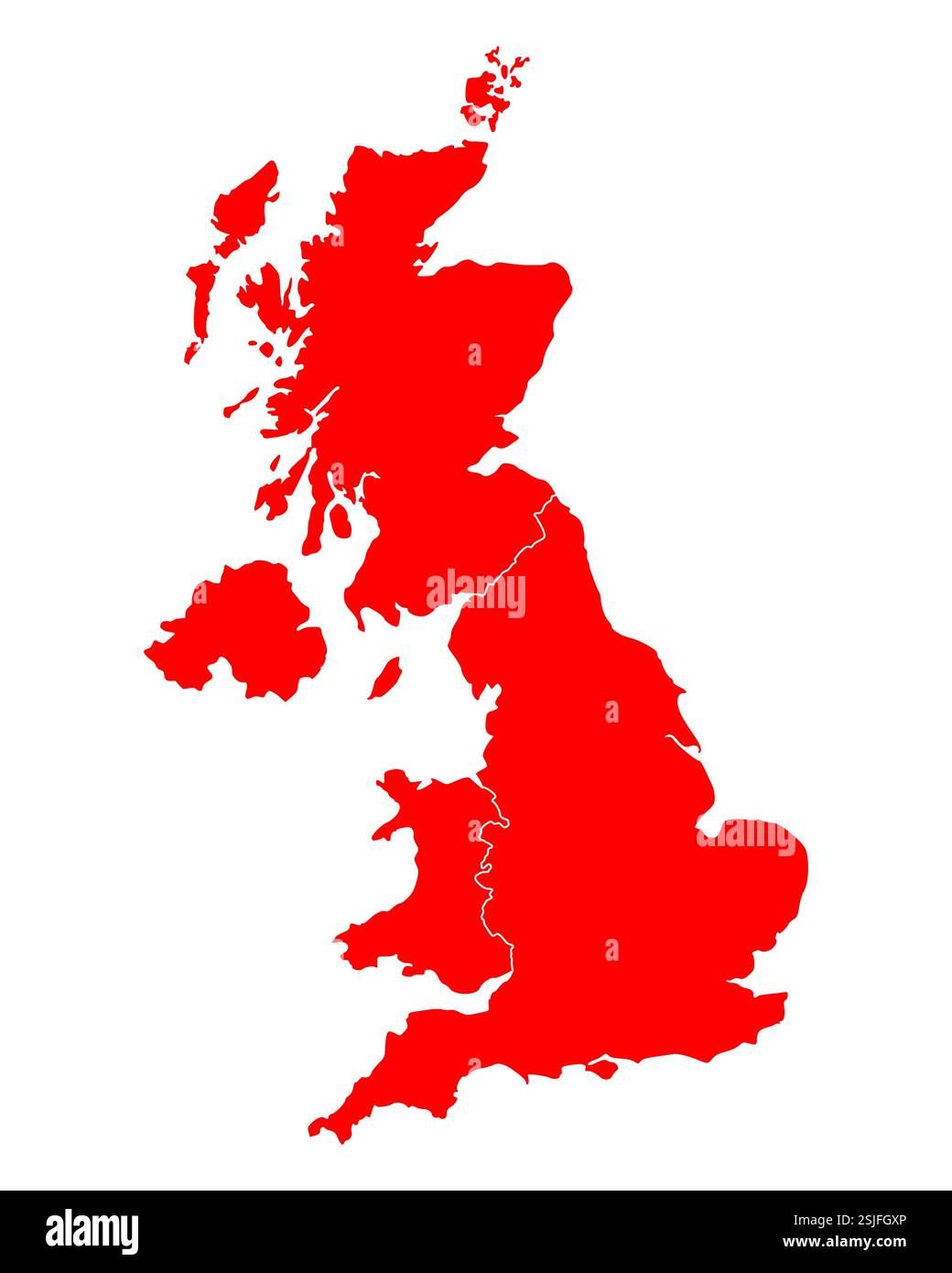 Graphic map of britain and ireland Cut Out Stock Images & Pictures - Alamy