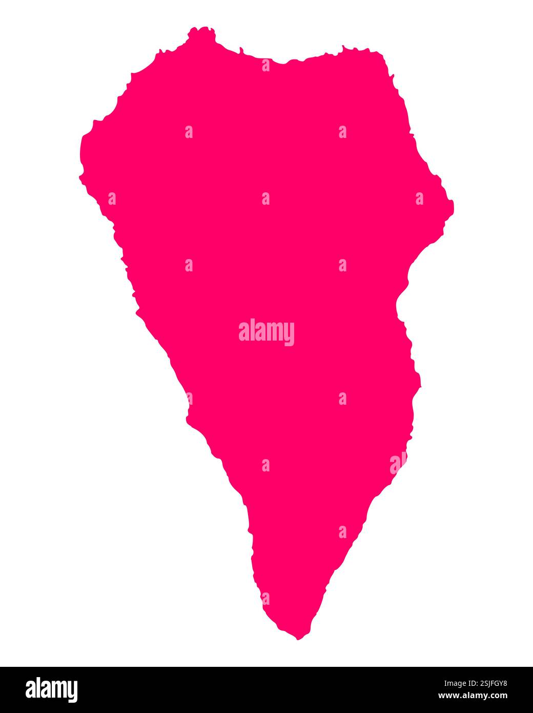 Map of La Palma Stock Photo - Alamy