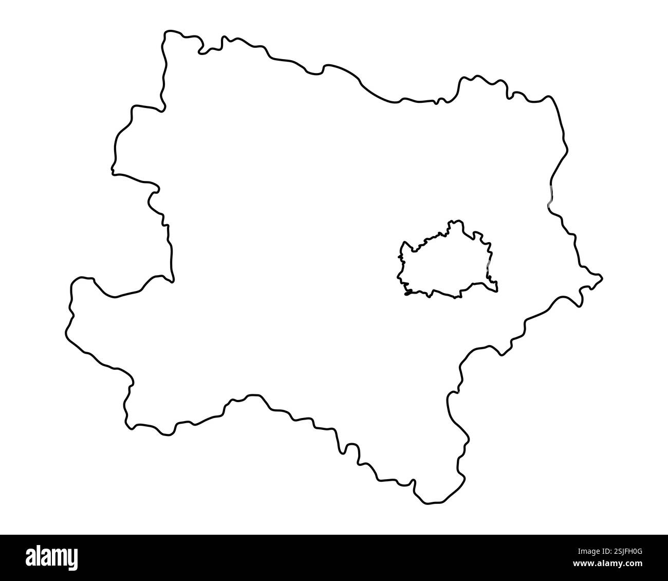 Map of Lower Austria Stock Photo - Alamy