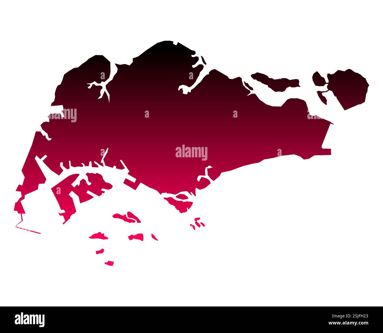 Map of Singapore Stock Photo - Alamy
