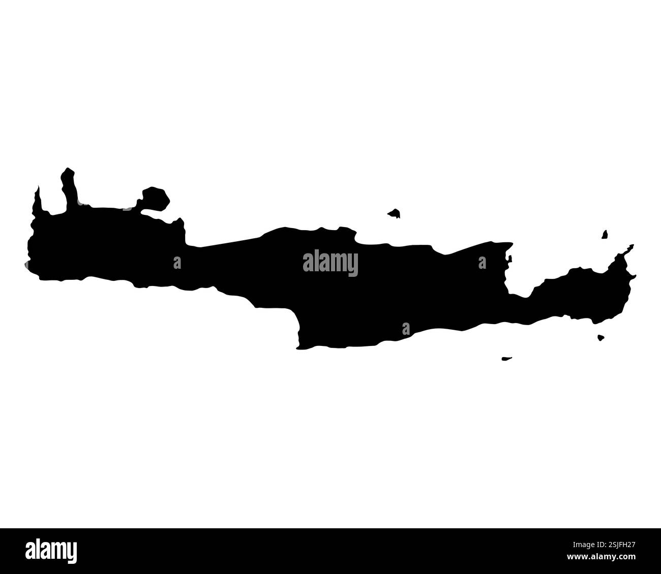 Map of Crete Stock Photo - Alamy