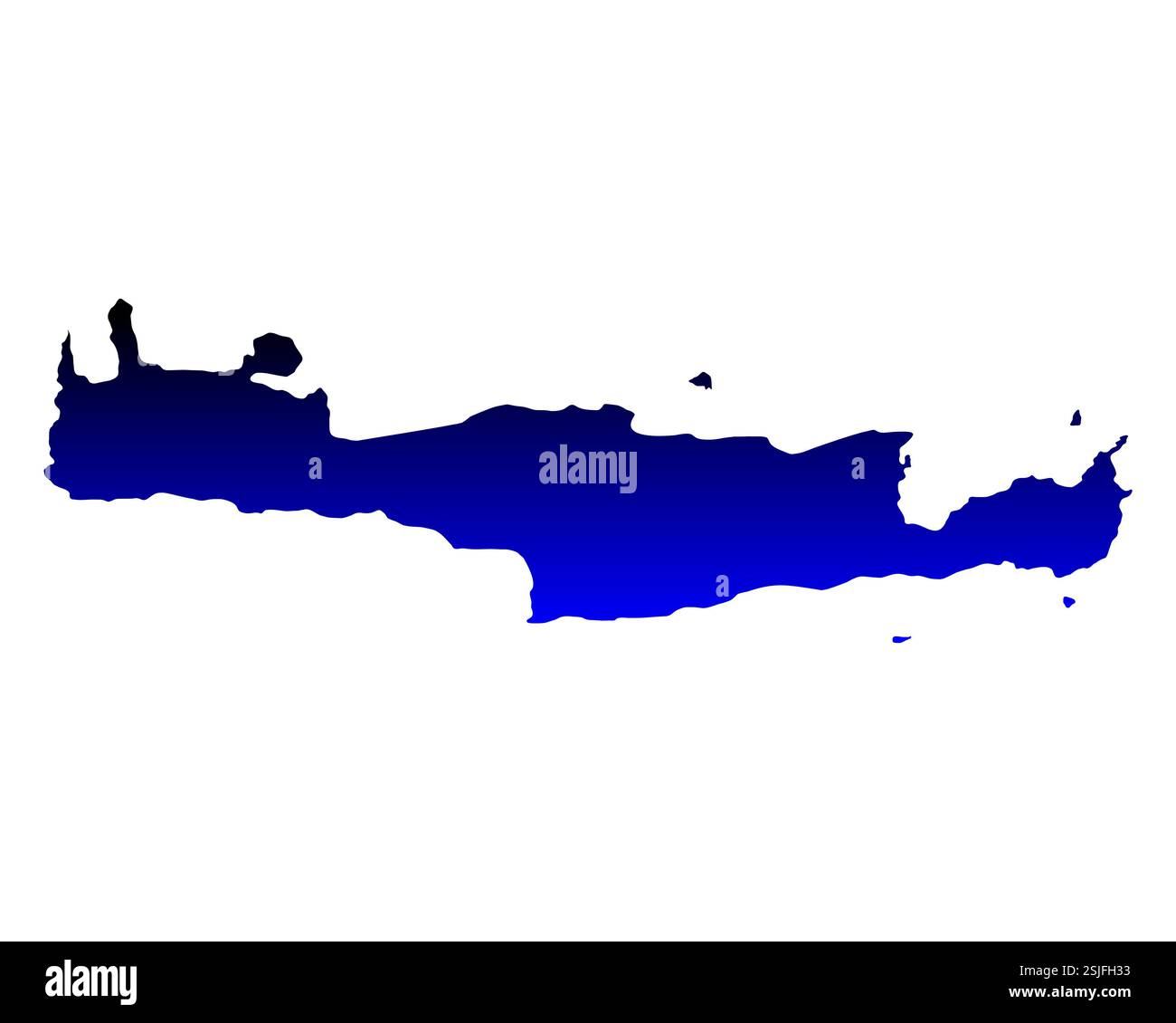 Map of Crete Stock Photo - Alamy