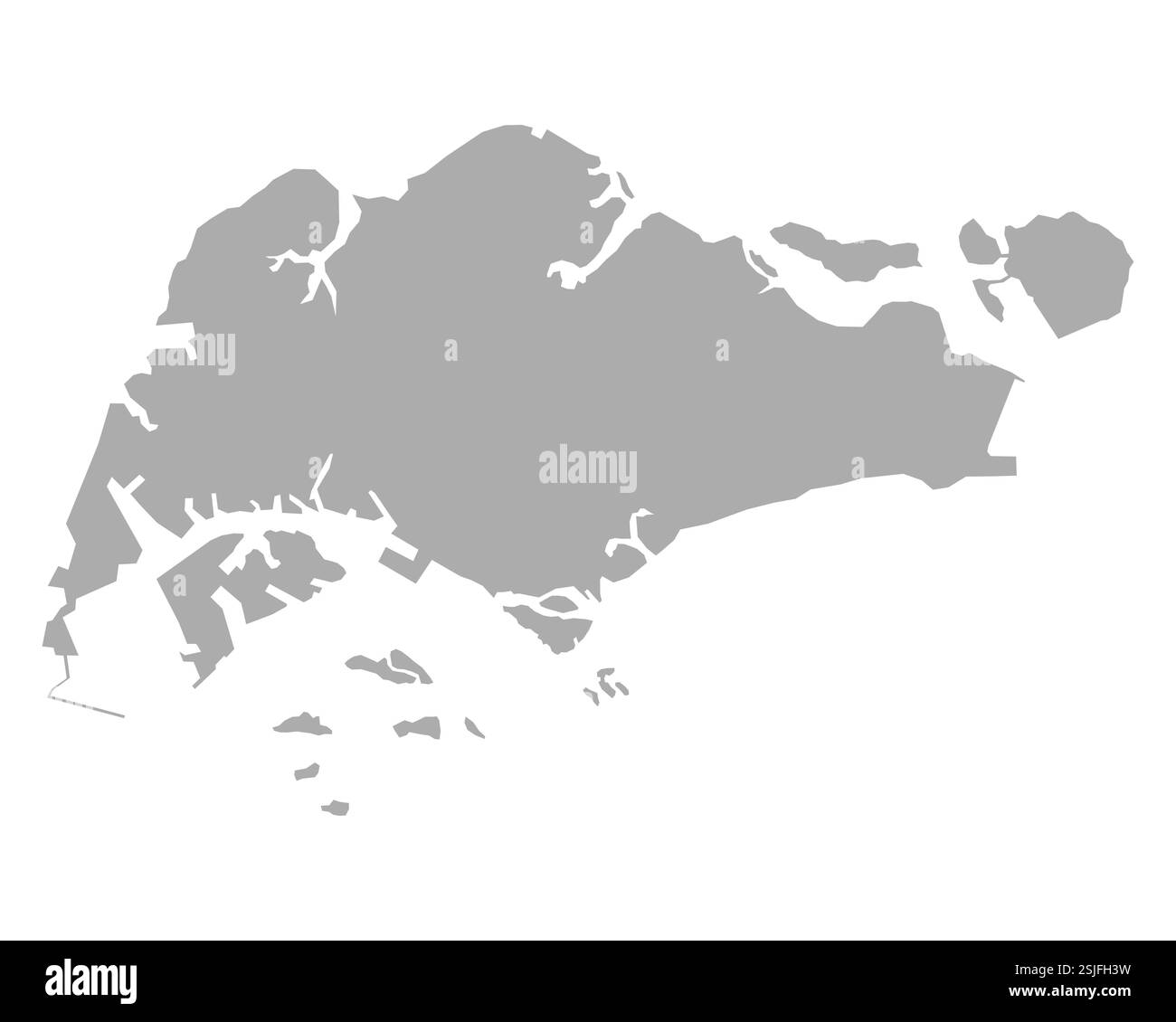 Map of Singapore Stock Photo - Alamy