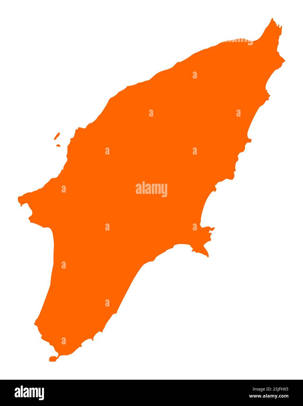 Map of Rhodes Stock Photo - Alamy