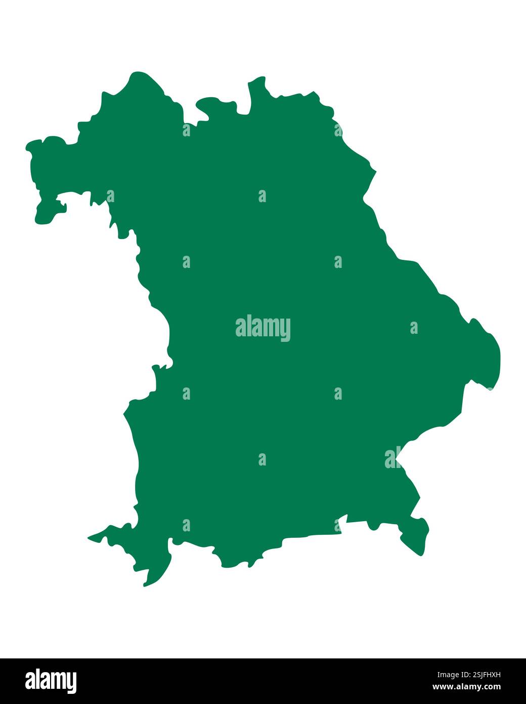 Map of Bavaria Stock Photo - Alamy