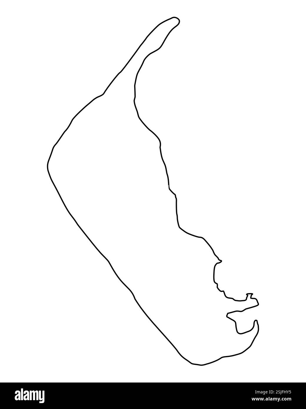 Map of Amrum Stock Photo - Alamy