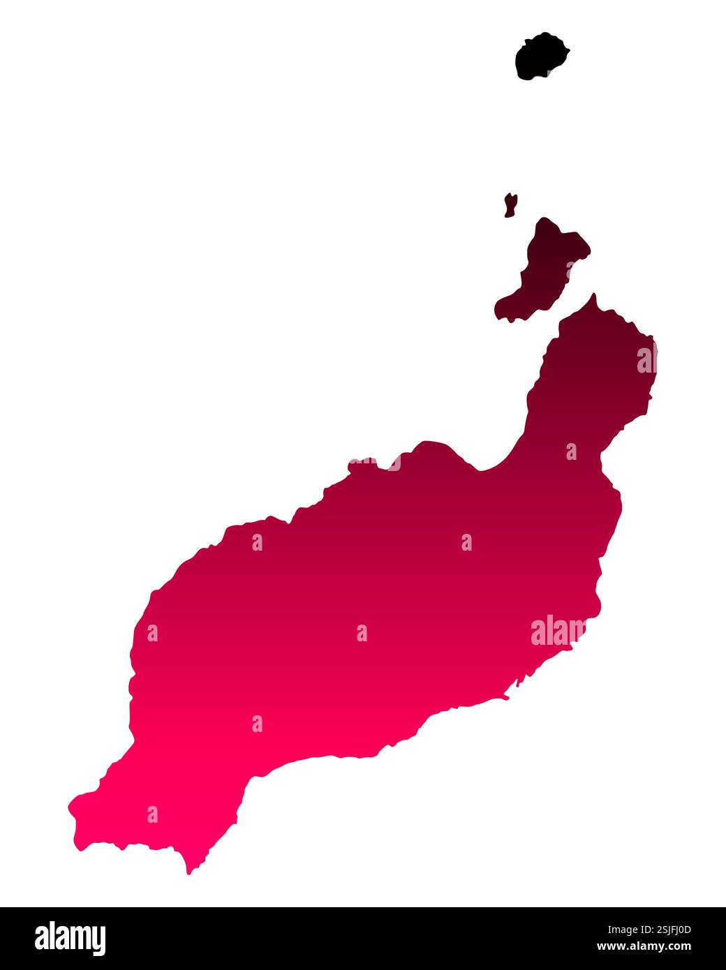 Map of Lanzarote Stock Photo - Alamy