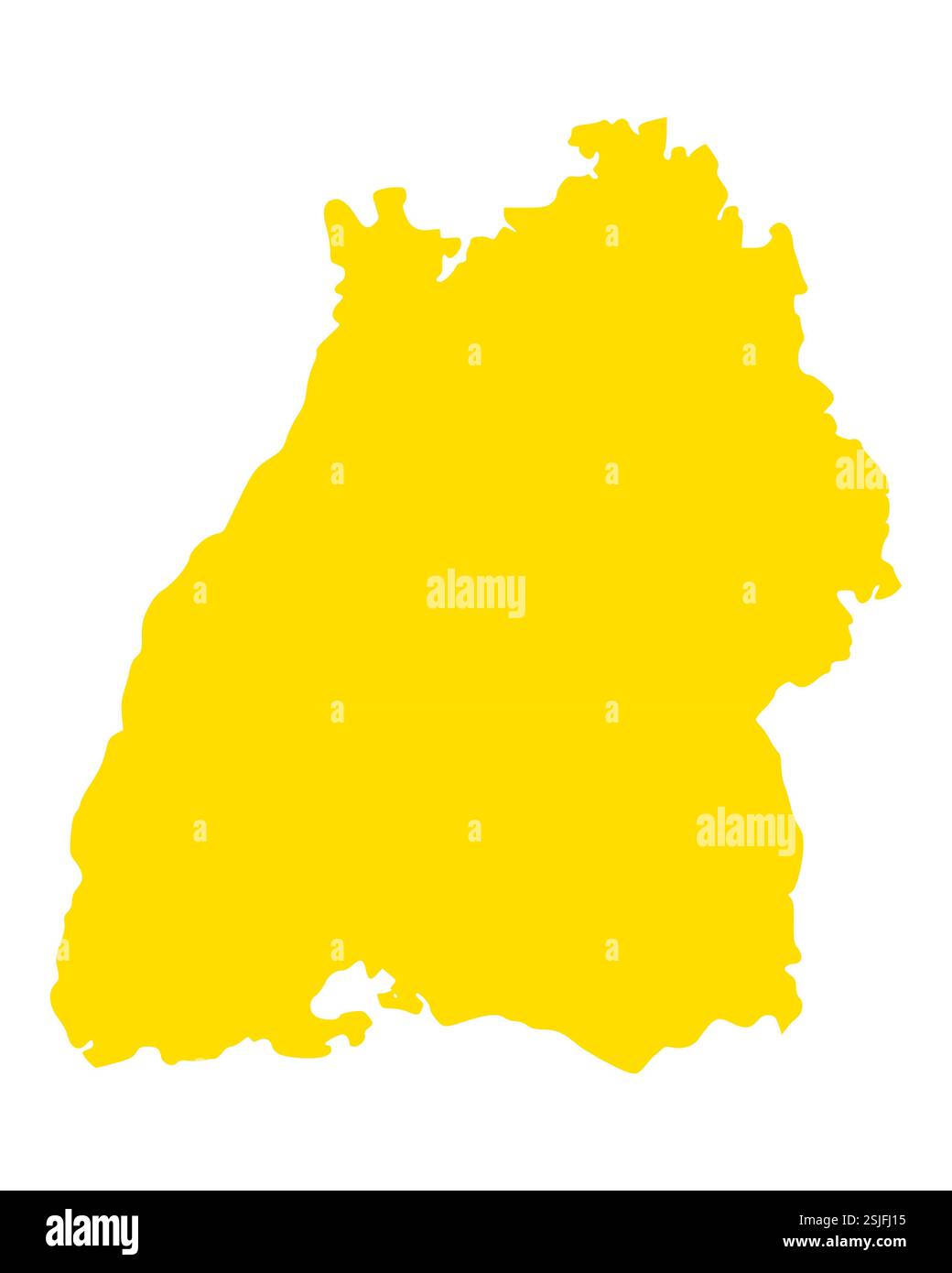 Map of Baden-Württemberg Stock Photo - Alamy