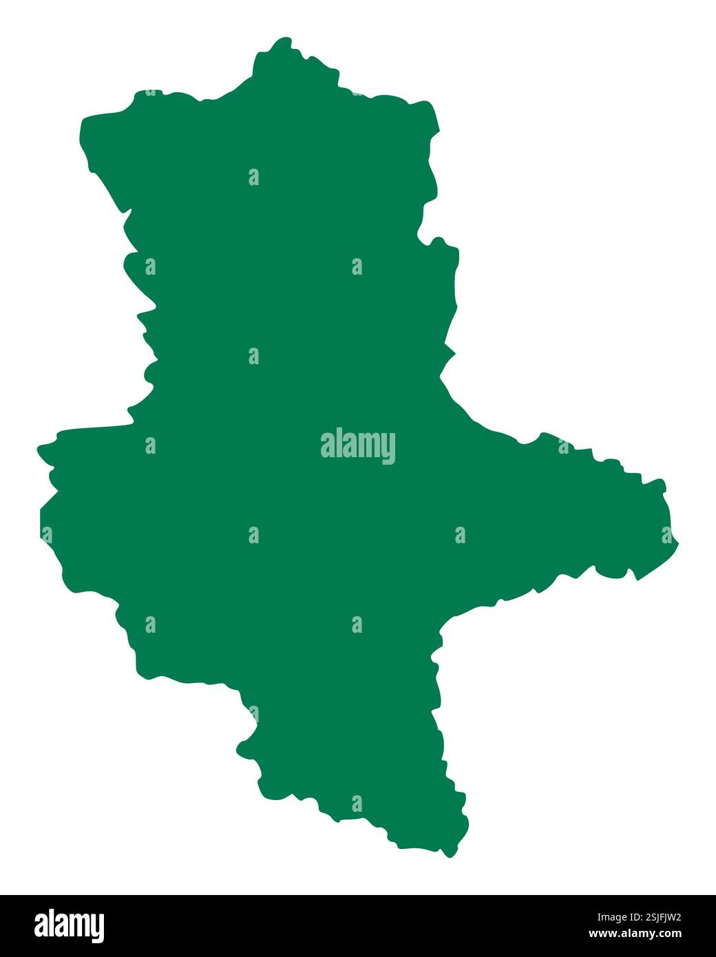 Map of Saxony-Anhalt Stock Photo - Alamy