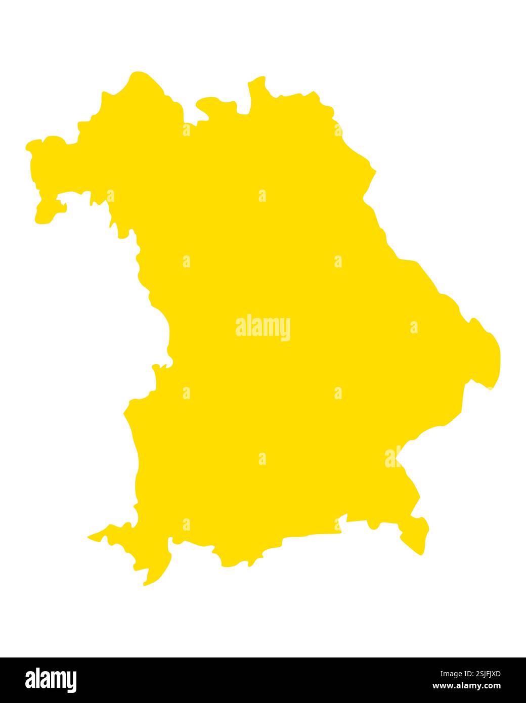 Map of Bavaria Stock Photo - Alamy