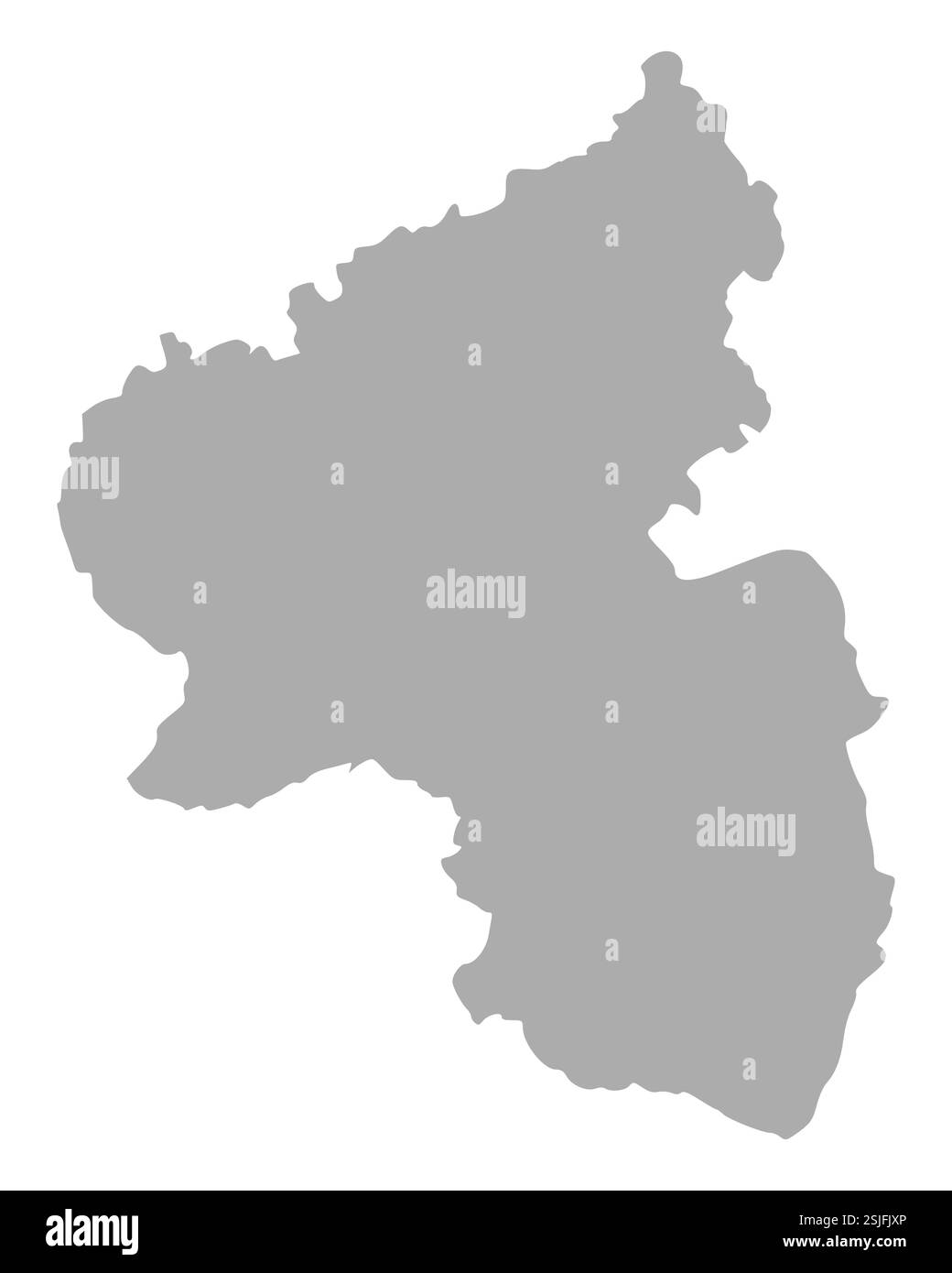 Map of Rhineland-Palatinate Stock Photo - Alamy