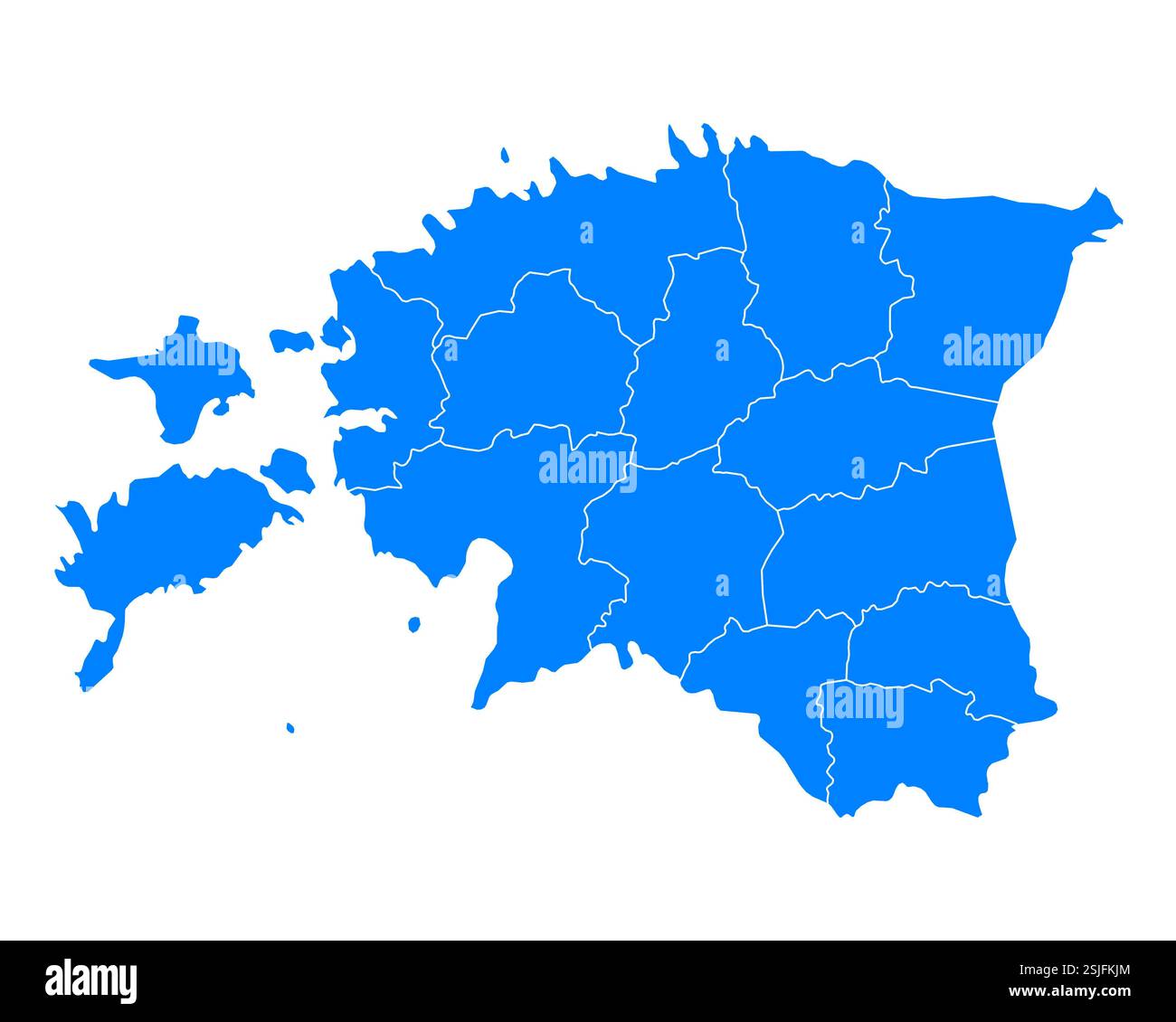 Map of Estonia Stock Photo - Alamy