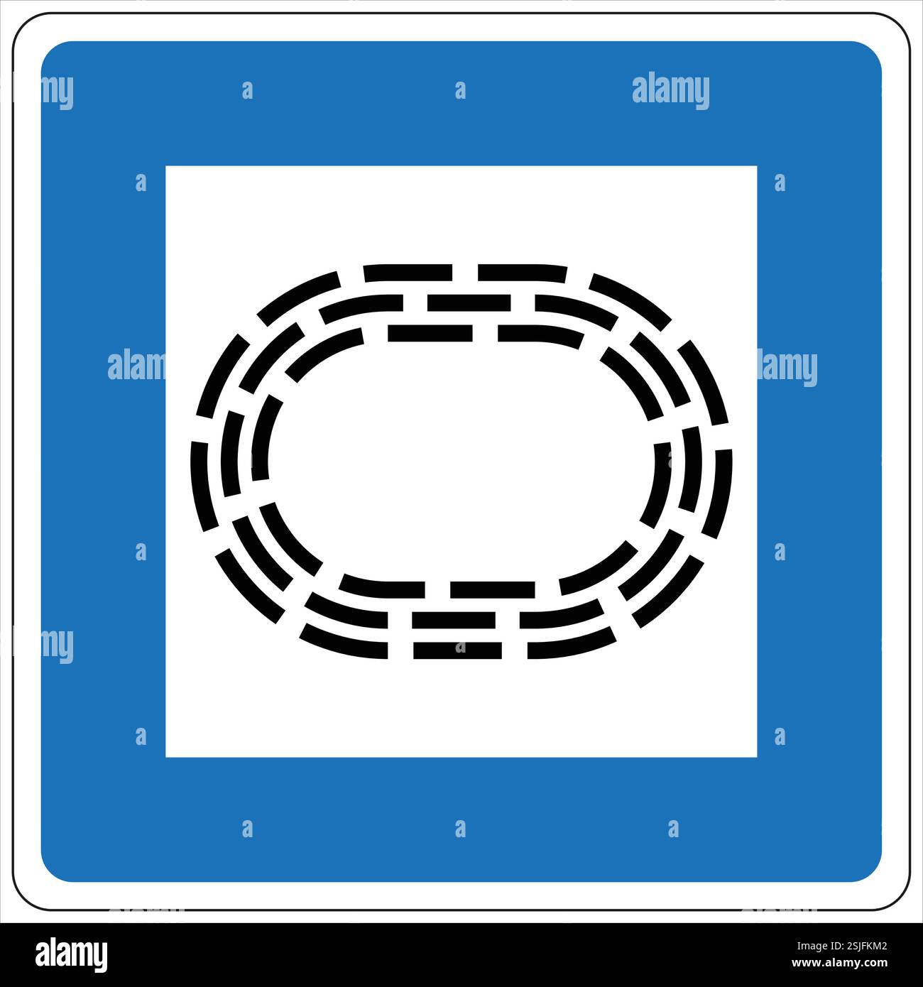 Blue road sign indicating running track location Stock Vector Image ...