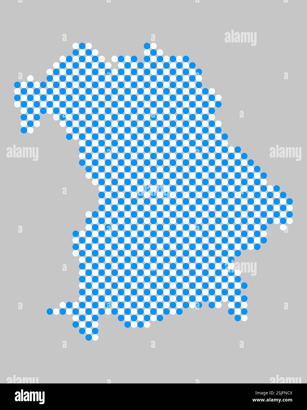 Map of Bavaria Stock Photo - Alamy