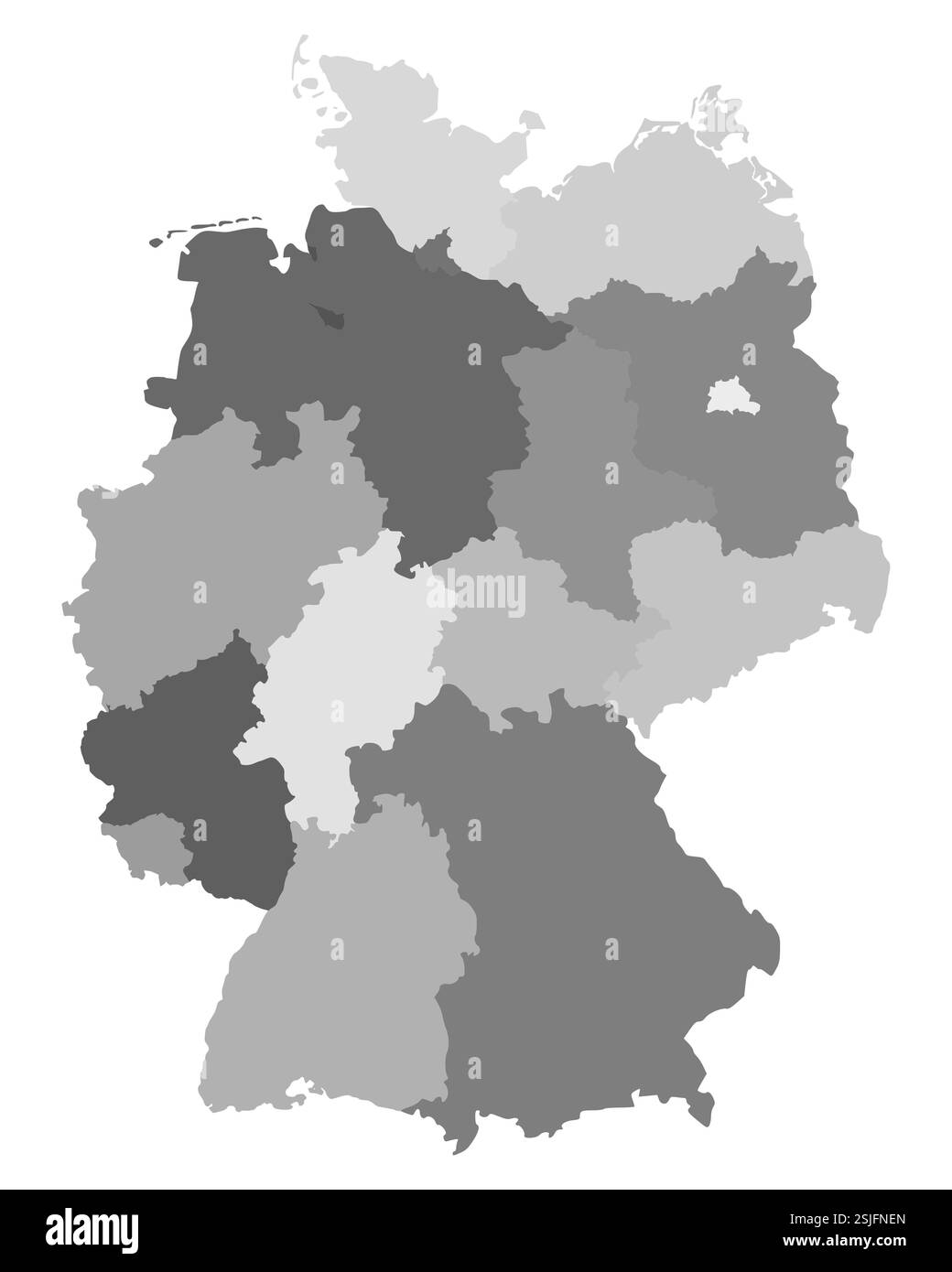 Map of Germany Stock Photo - Alamy