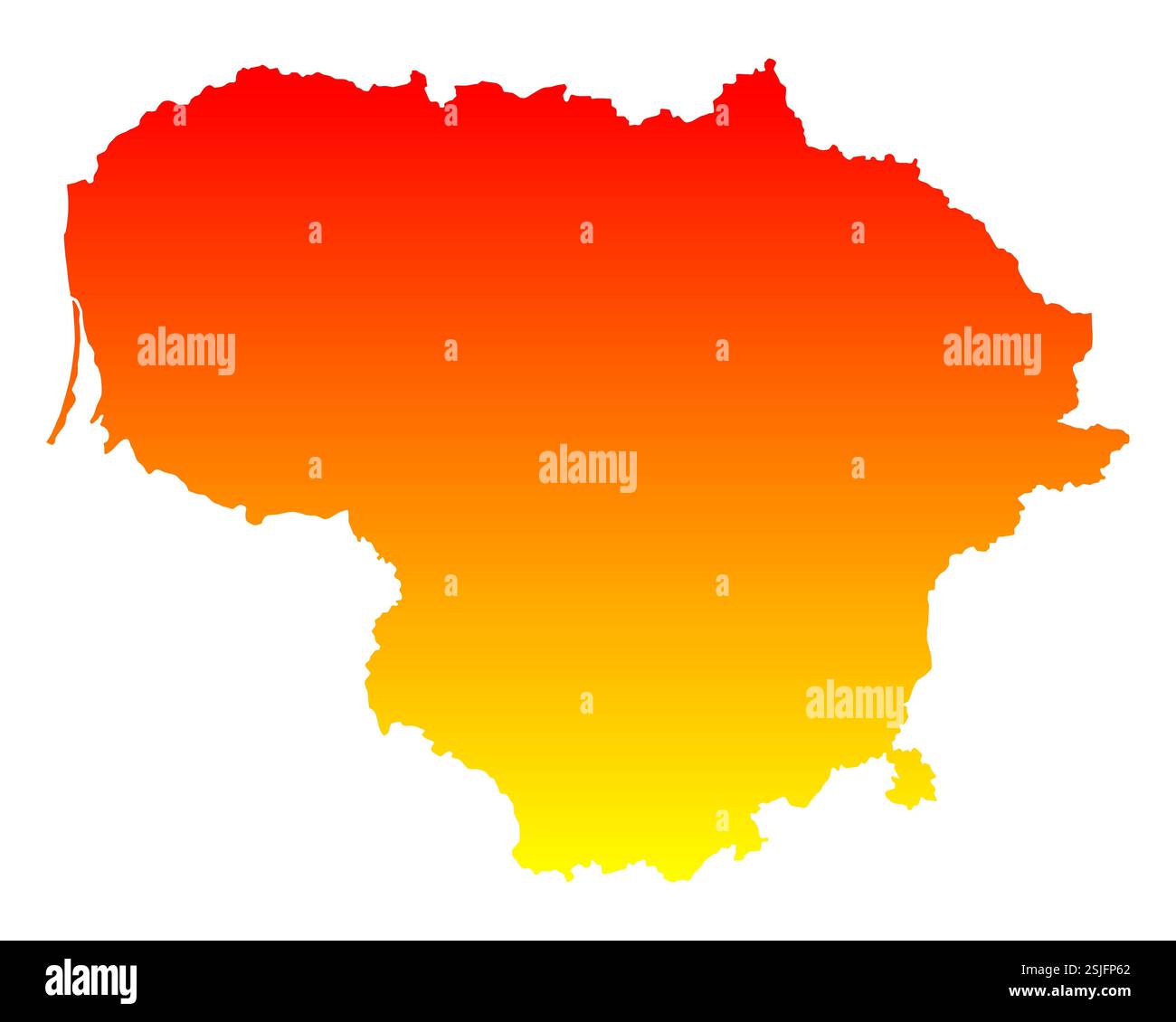 Map of Lithuania Stock Photo - Alamy
