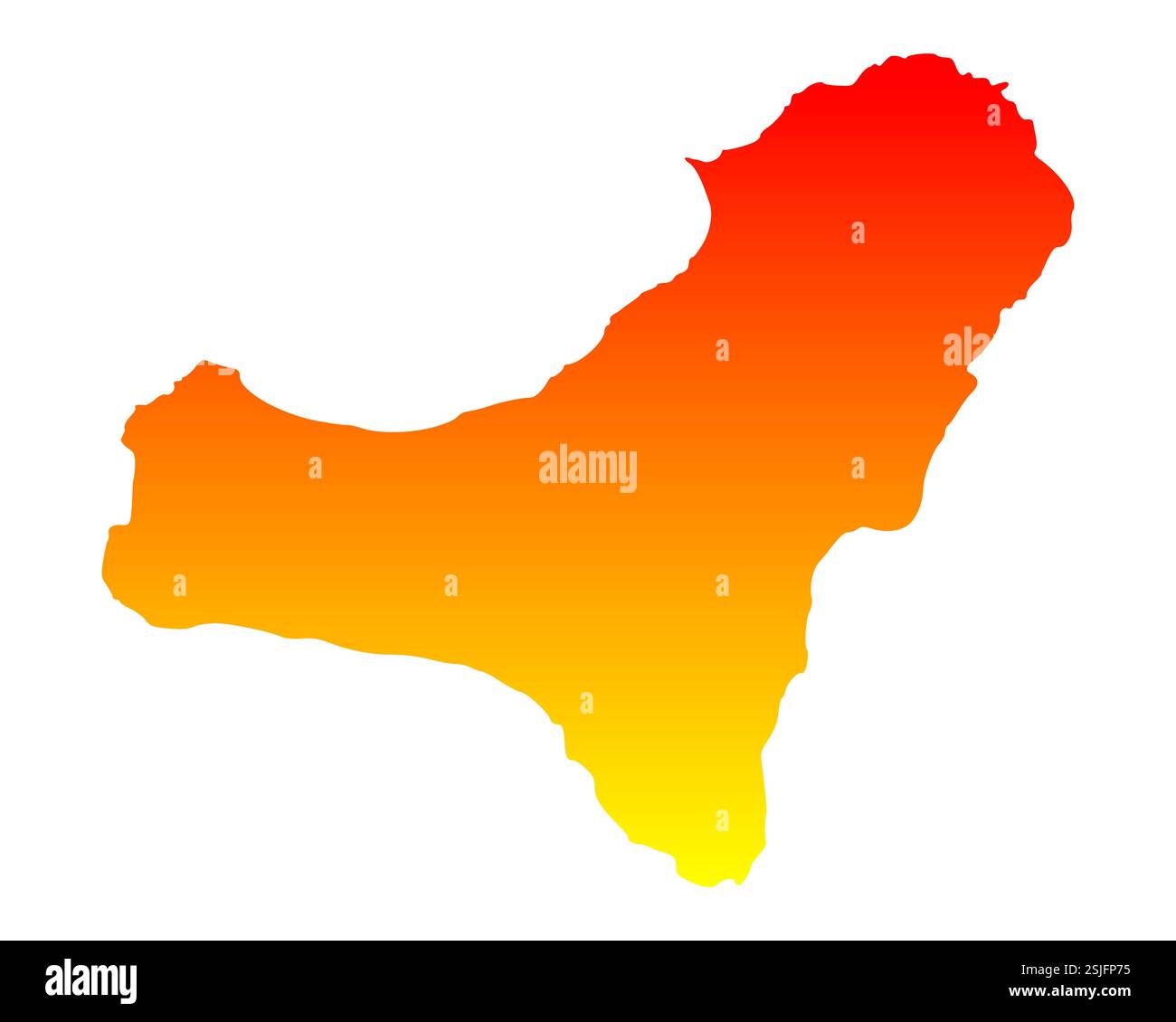 Map of El Hierro Stock Photo - Alamy