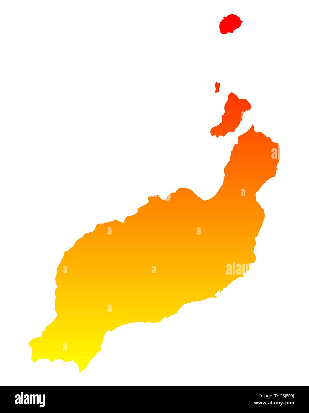 Map of Lanzarote Stock Photo - Alamy