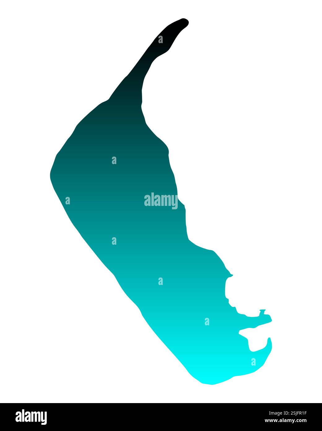 Map of Amrum Stock Photo - Alamy