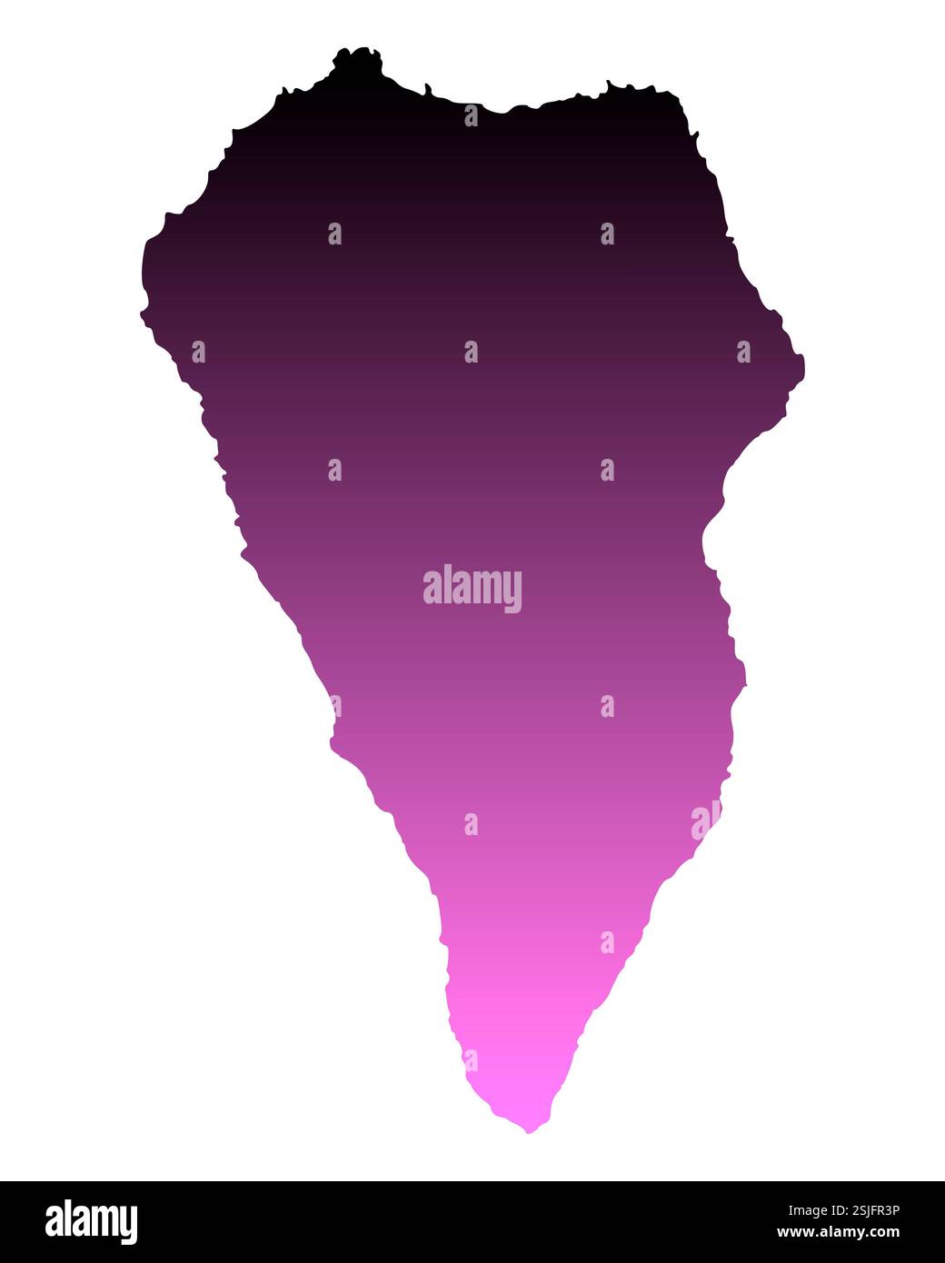 Island la palma map hi-res stock photography and images - Alamy