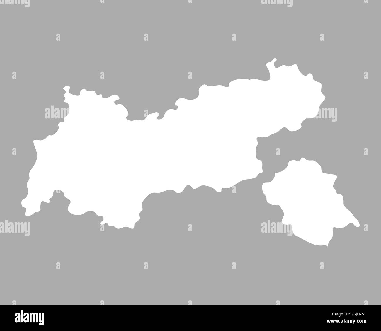 Map of Tyrol Stock Photo - Alamy
