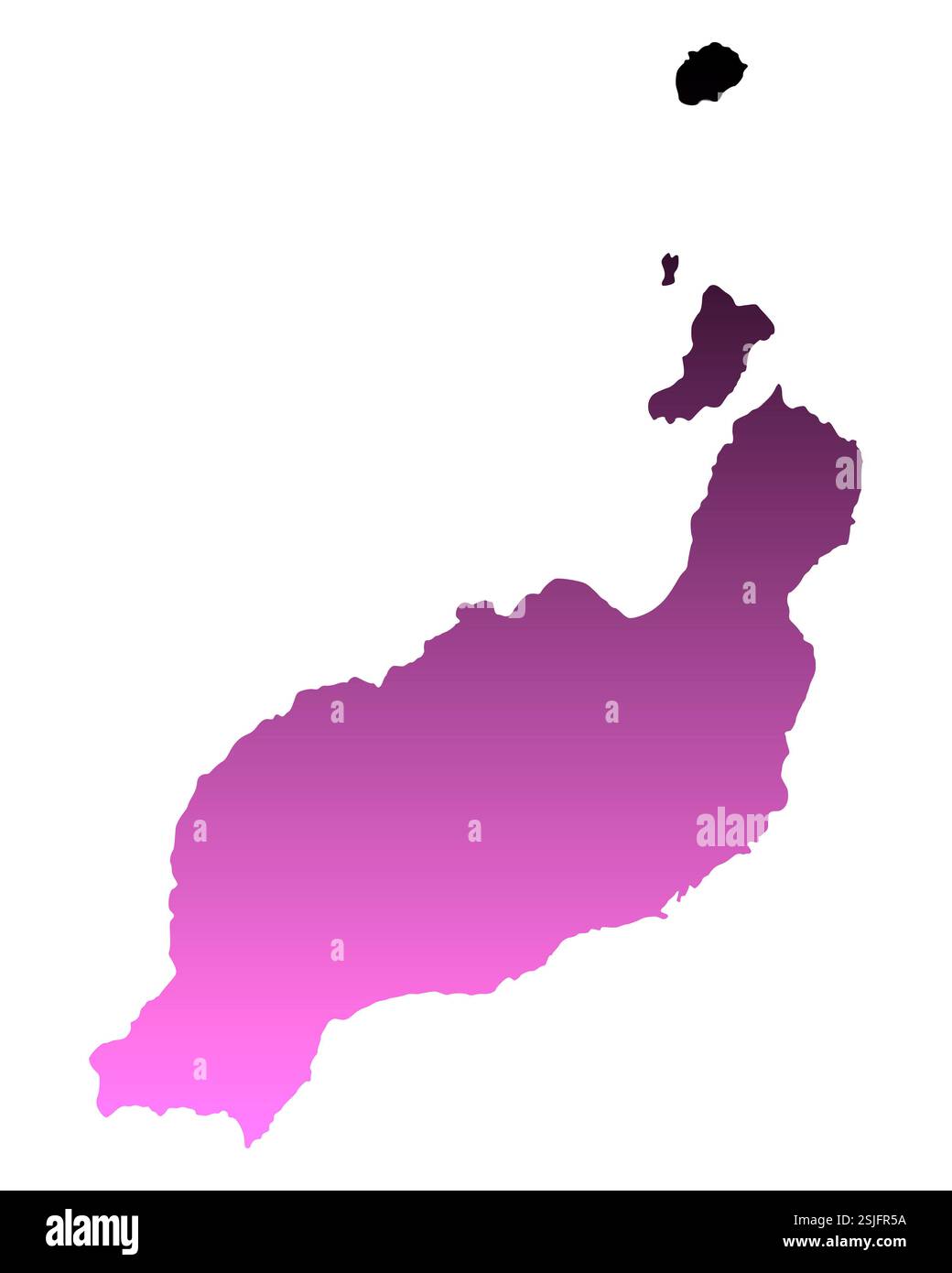 Map of Lanzarote Stock Photo - Alamy