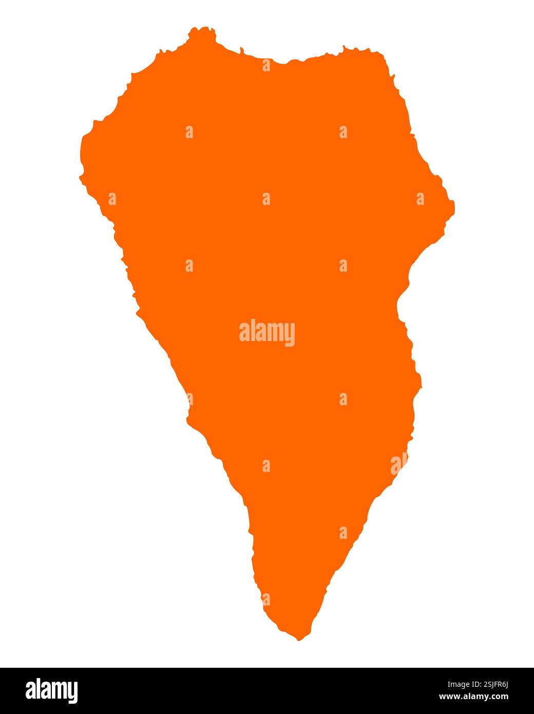 Map of La Palma Stock Photo - Alamy