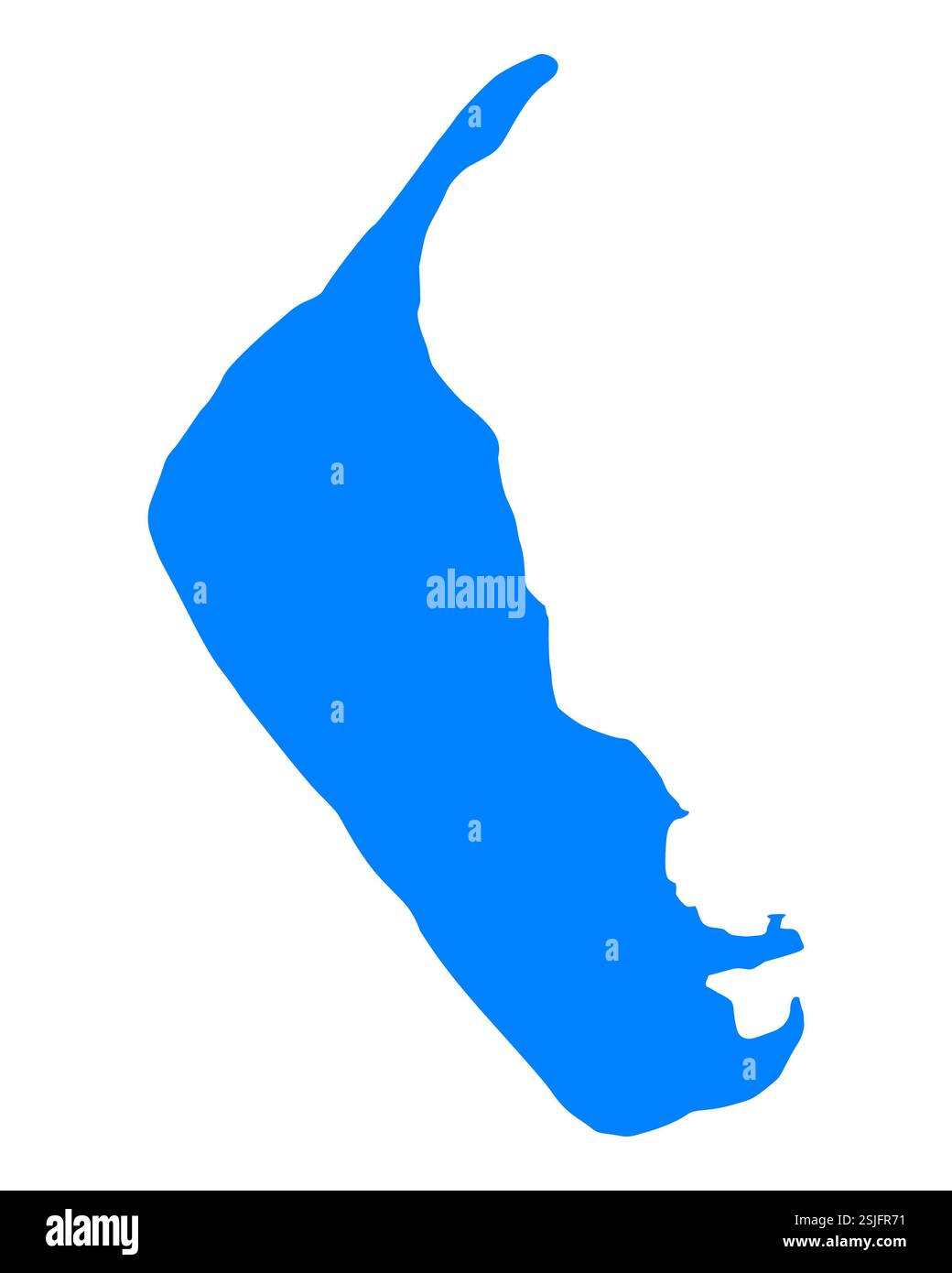 Map of Amrum Stock Photo - Alamy