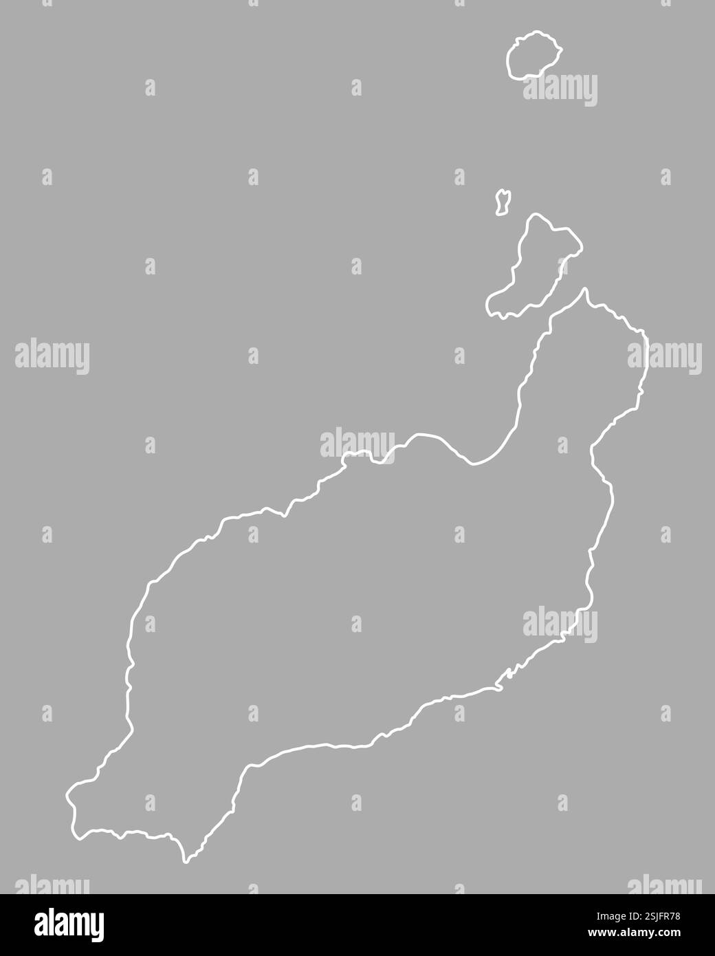 Map of Lanzarote Stock Photo - Alamy