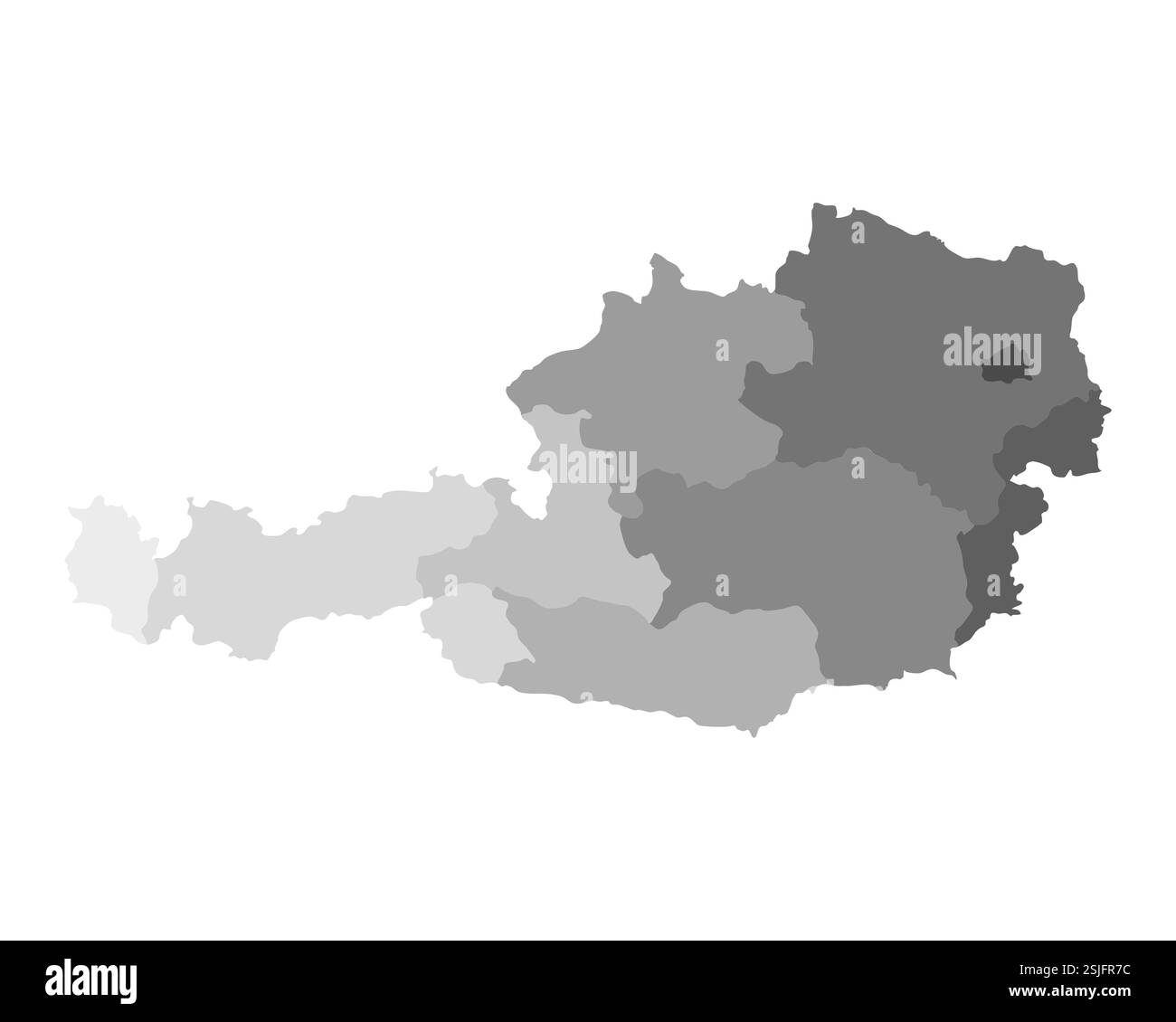 Map of Austria Stock Photo - Alamy