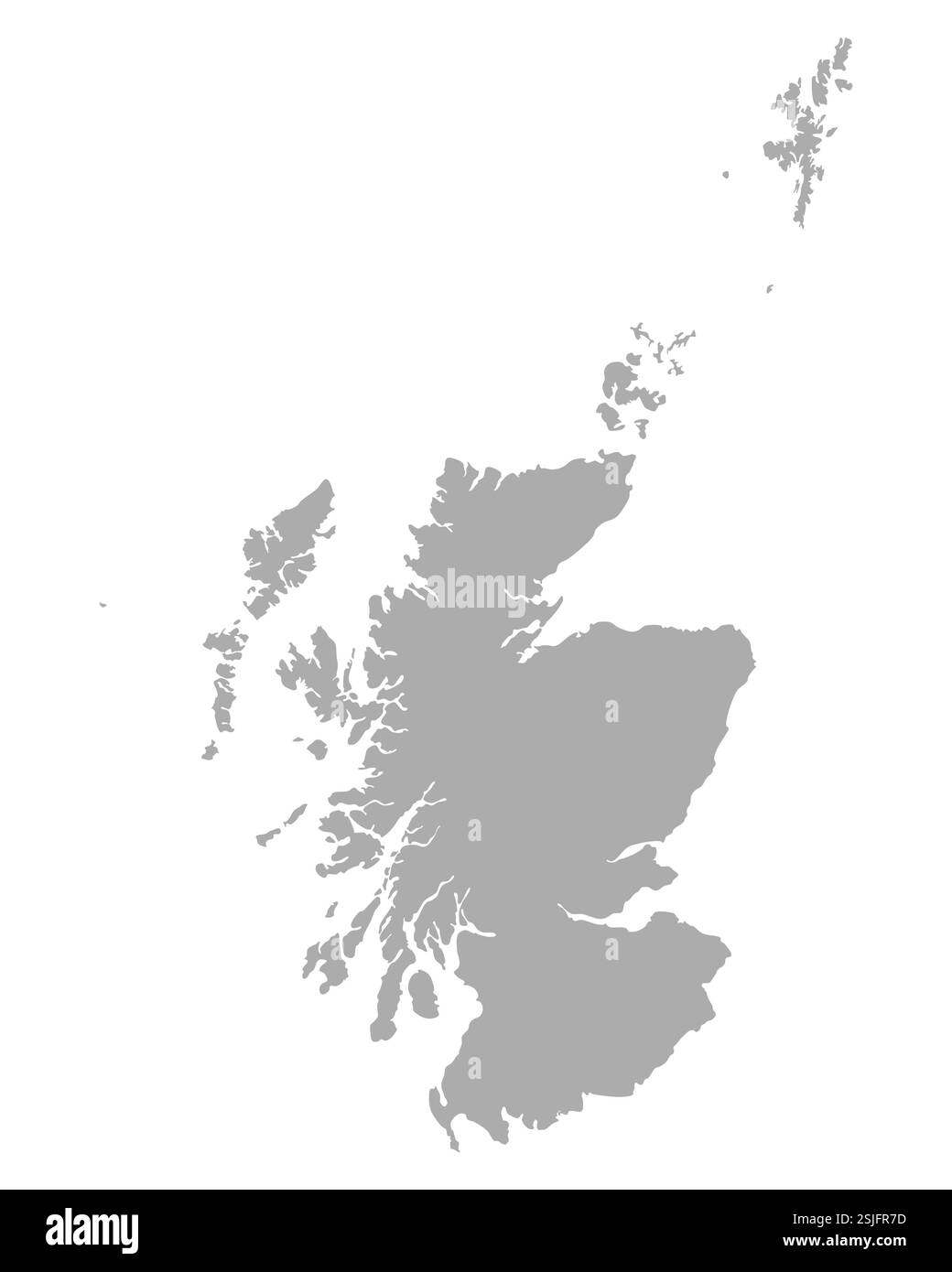 Map of Scotland Stock Photo - Alamy