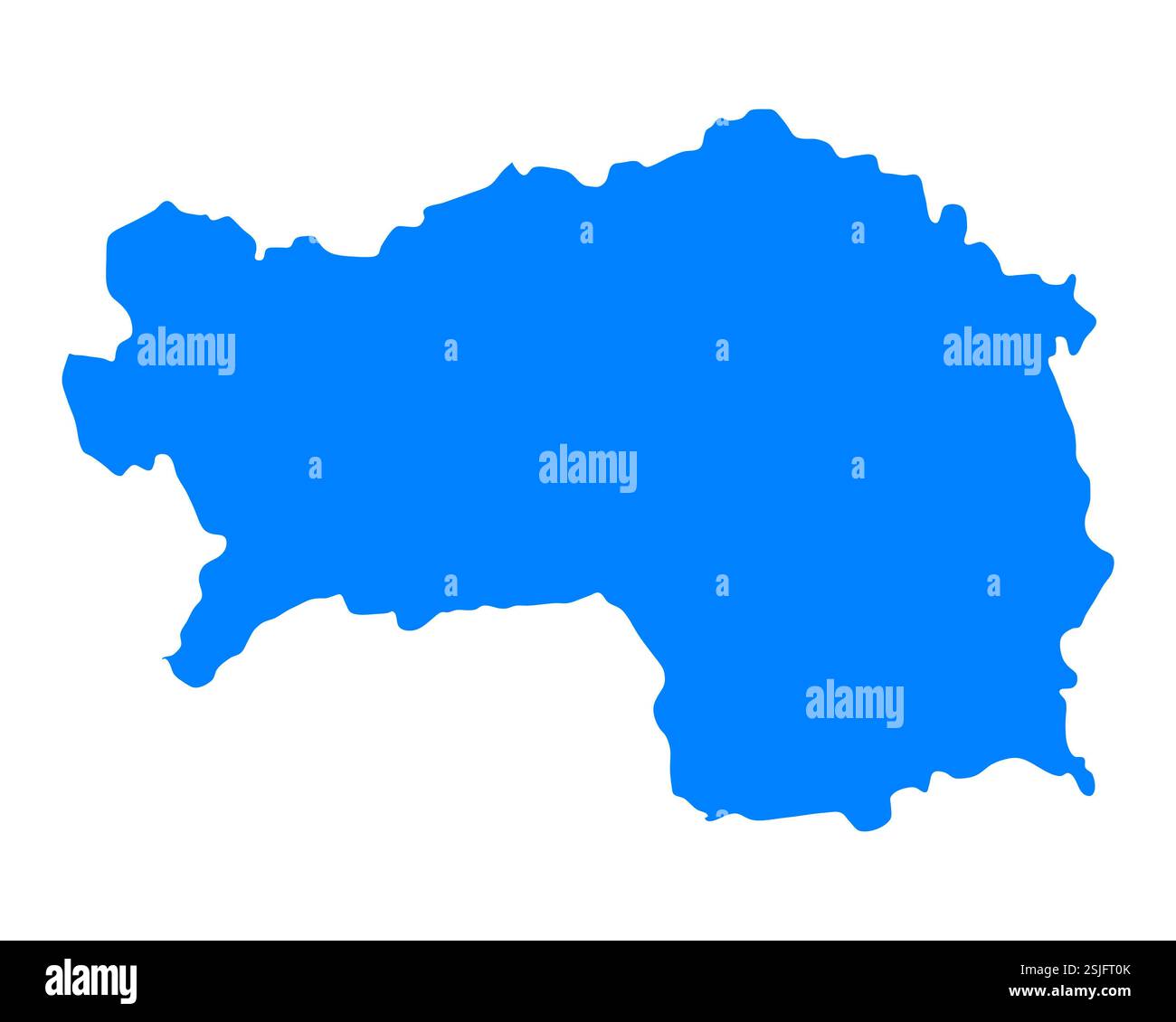 Map of Styria Stock Photo - Alamy
