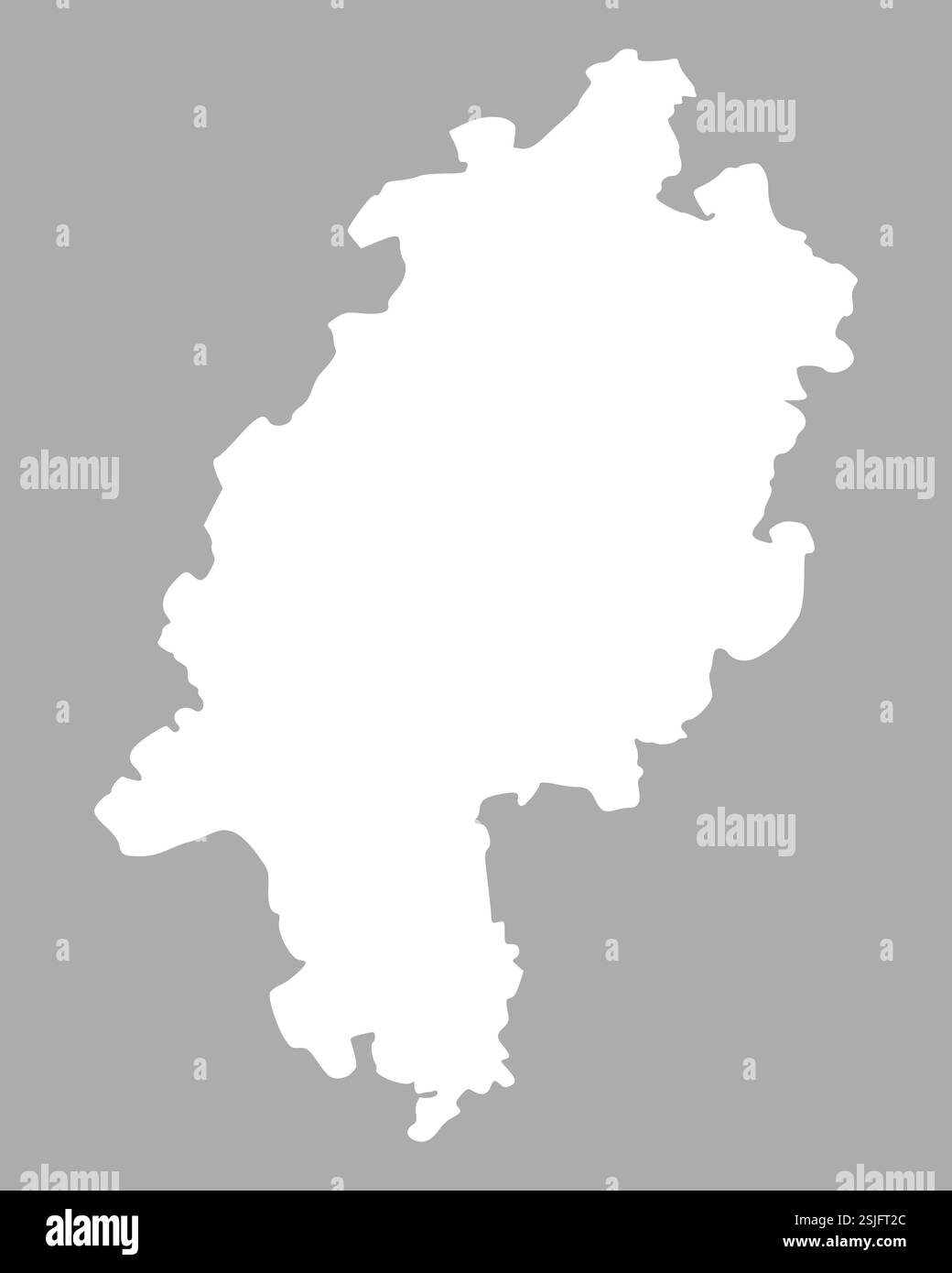 Map of Hesse Stock Photo - Alamy