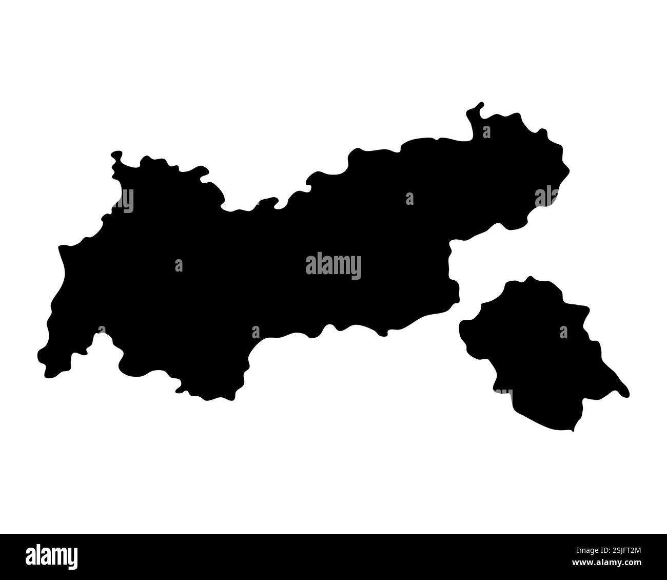 Map of Tyrol Stock Photo - Alamy