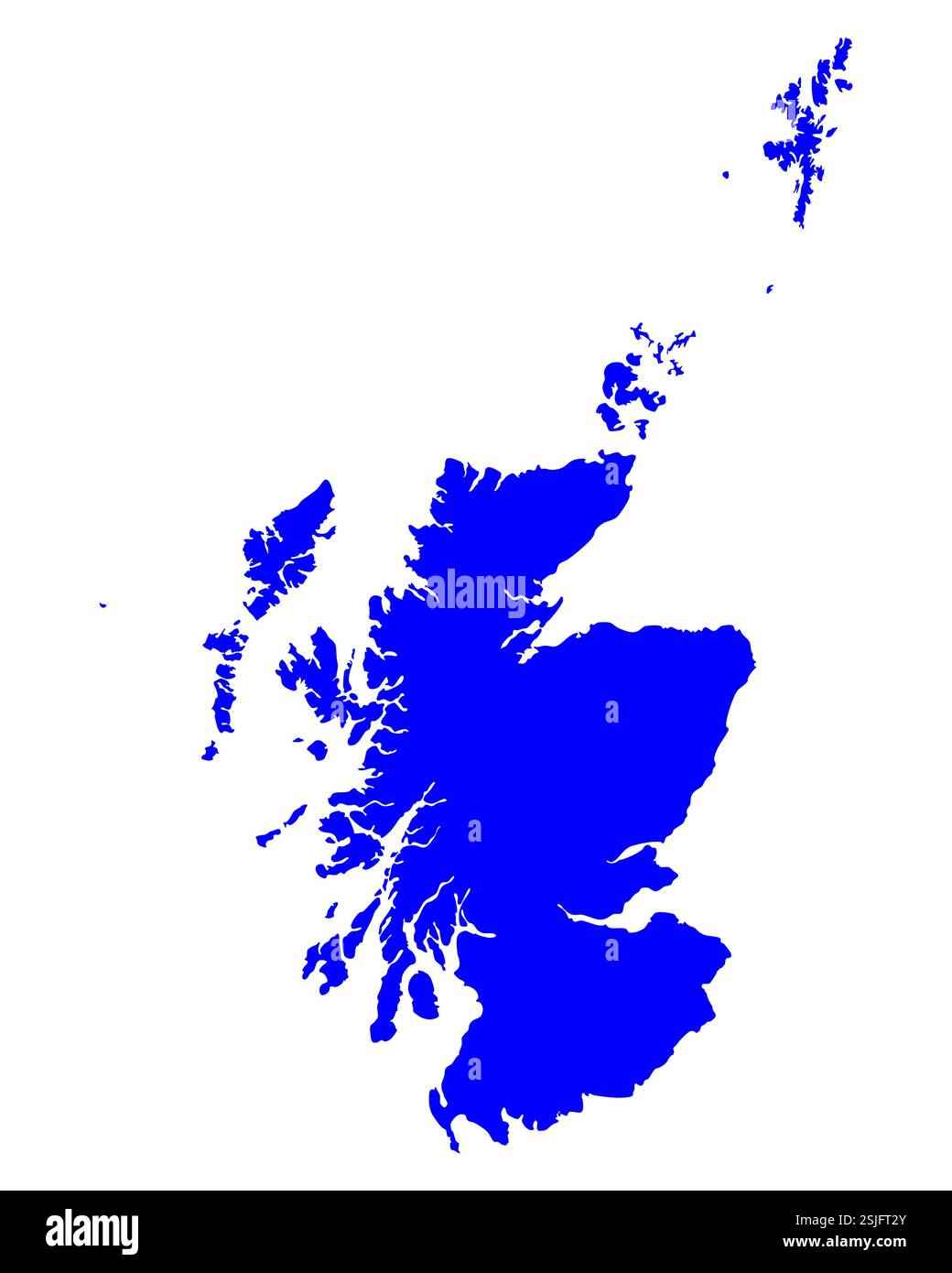 Map of Scotland Stock Photo - Alamy