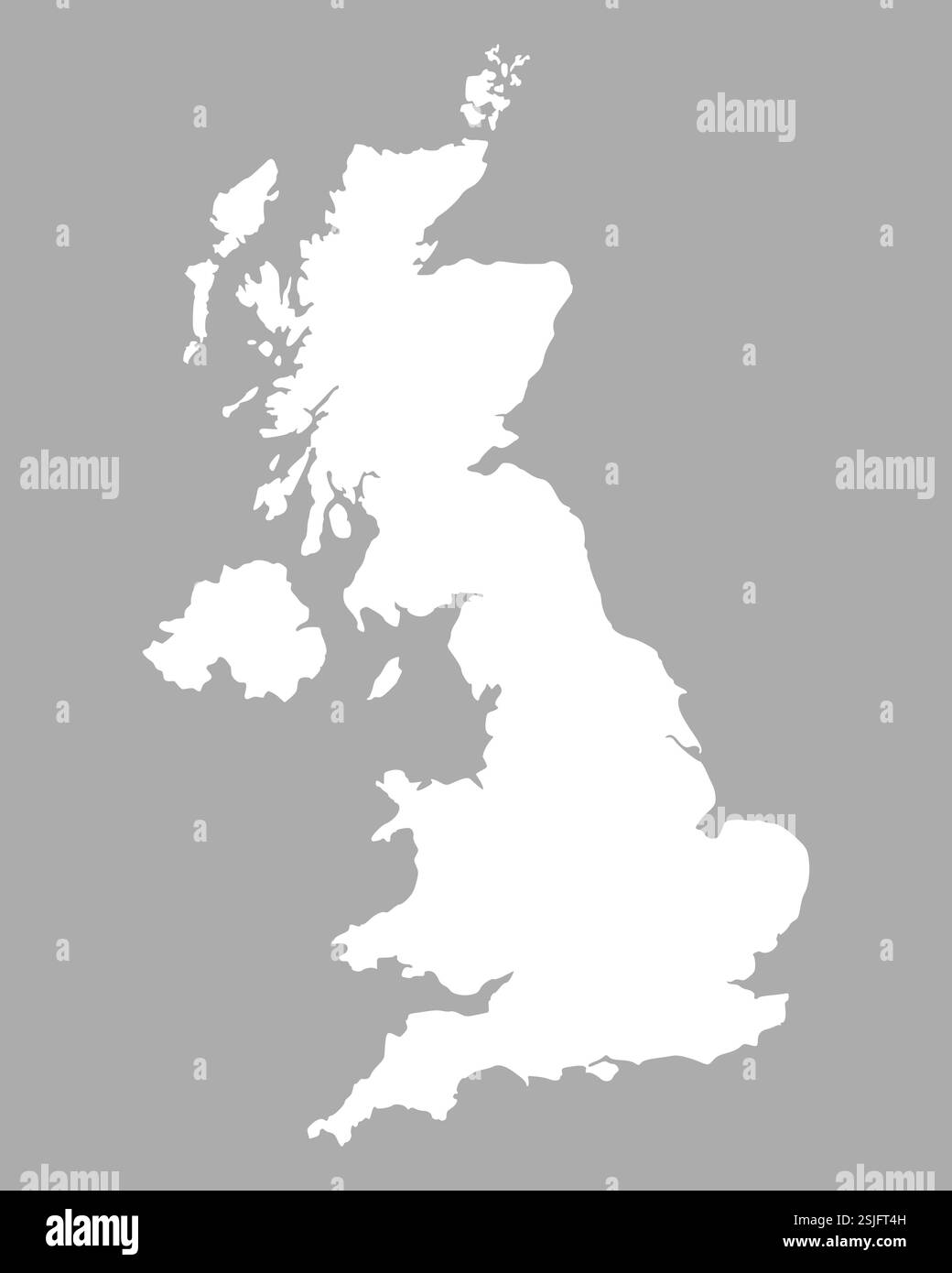 Map of Great Britain Stock Photo - Alamy