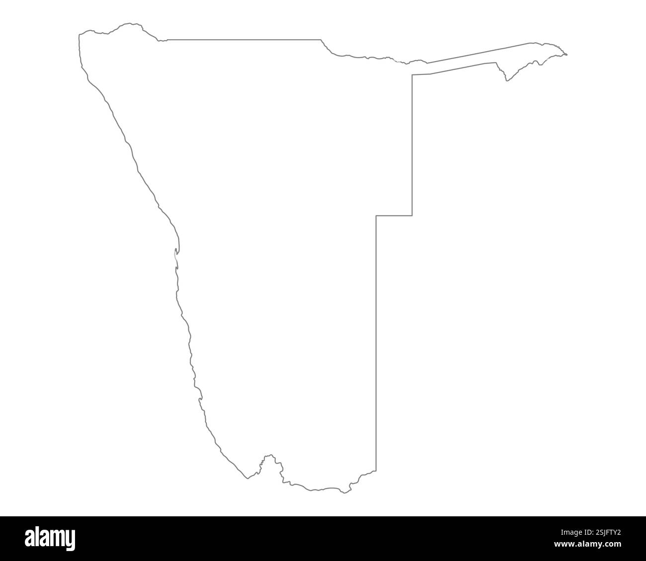 Map of Namibia Stock Photo - Alamy