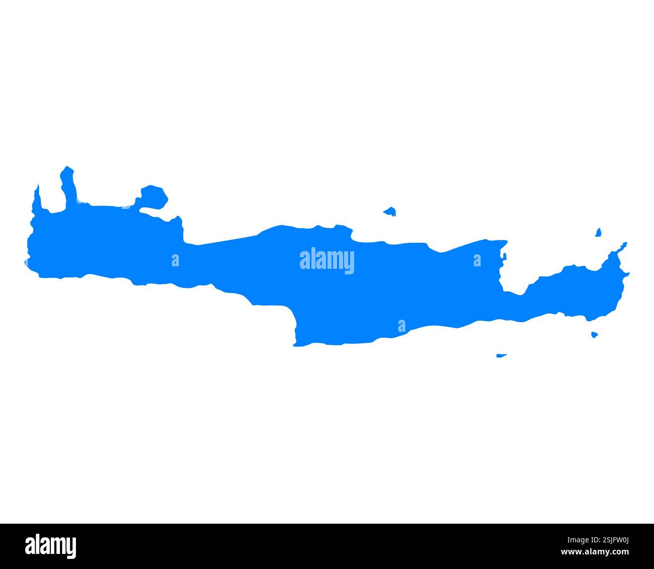 Map of Crete Stock Photo - Alamy