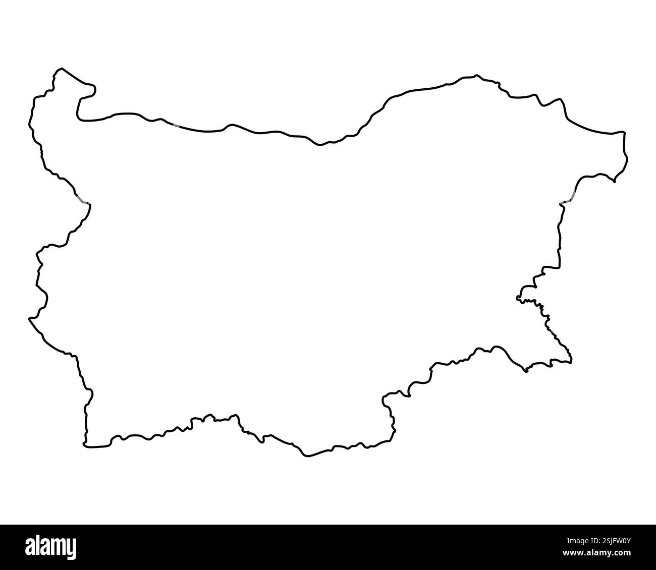 Map of Bulgaria Stock Photo - Alamy