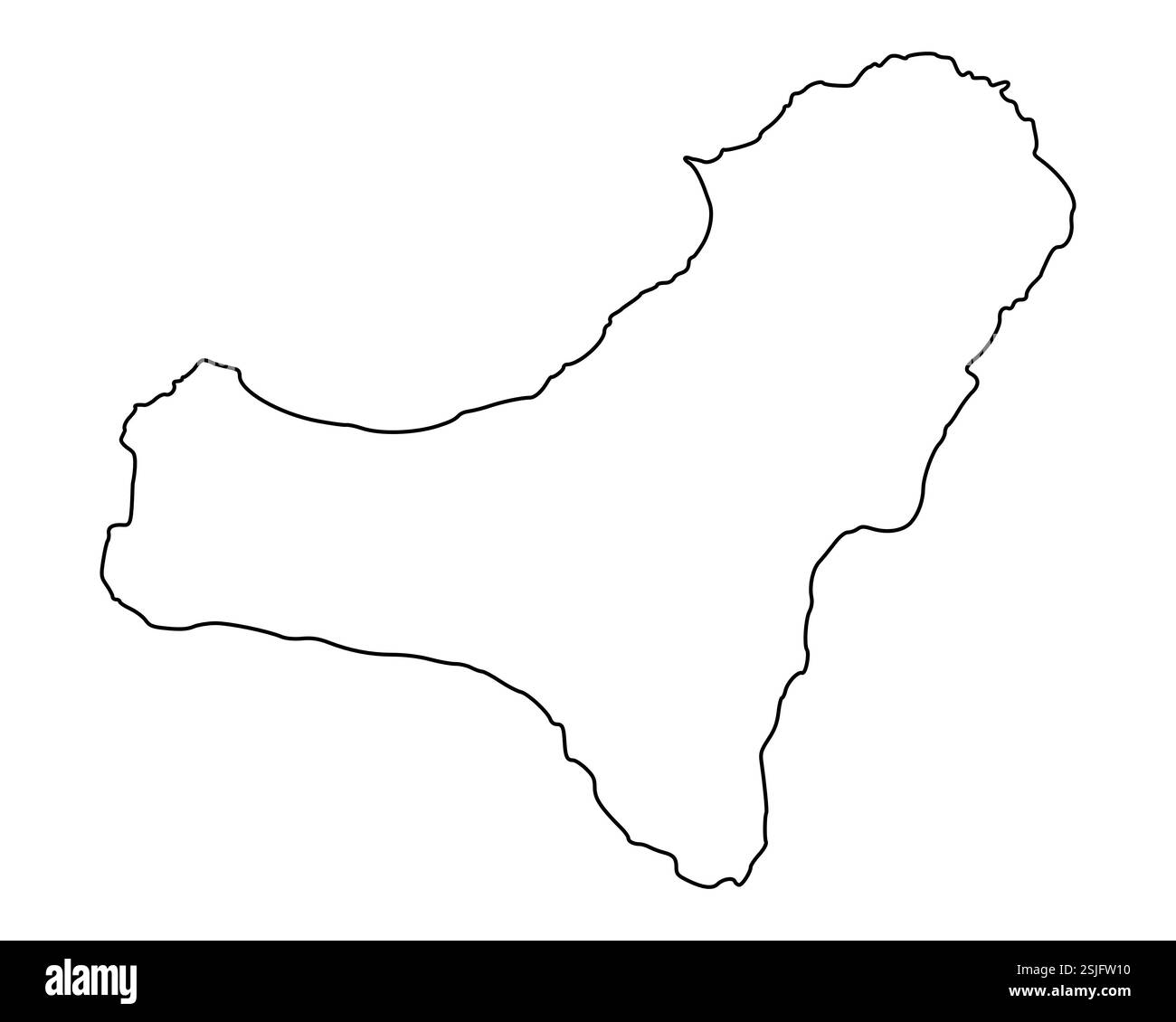 Map of El Hierro Stock Photo - Alamy