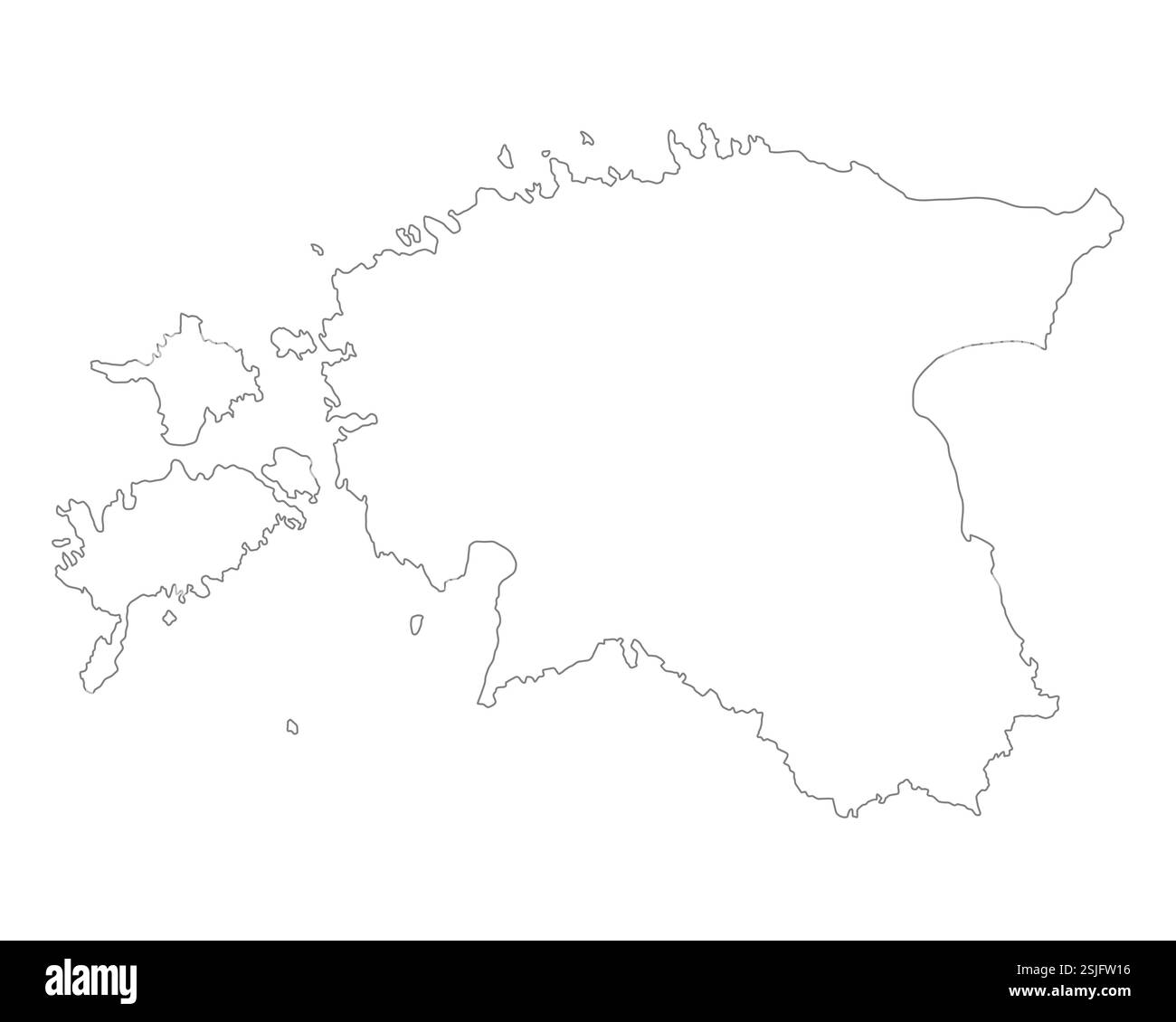 Map of Estonia Stock Photo - Alamy