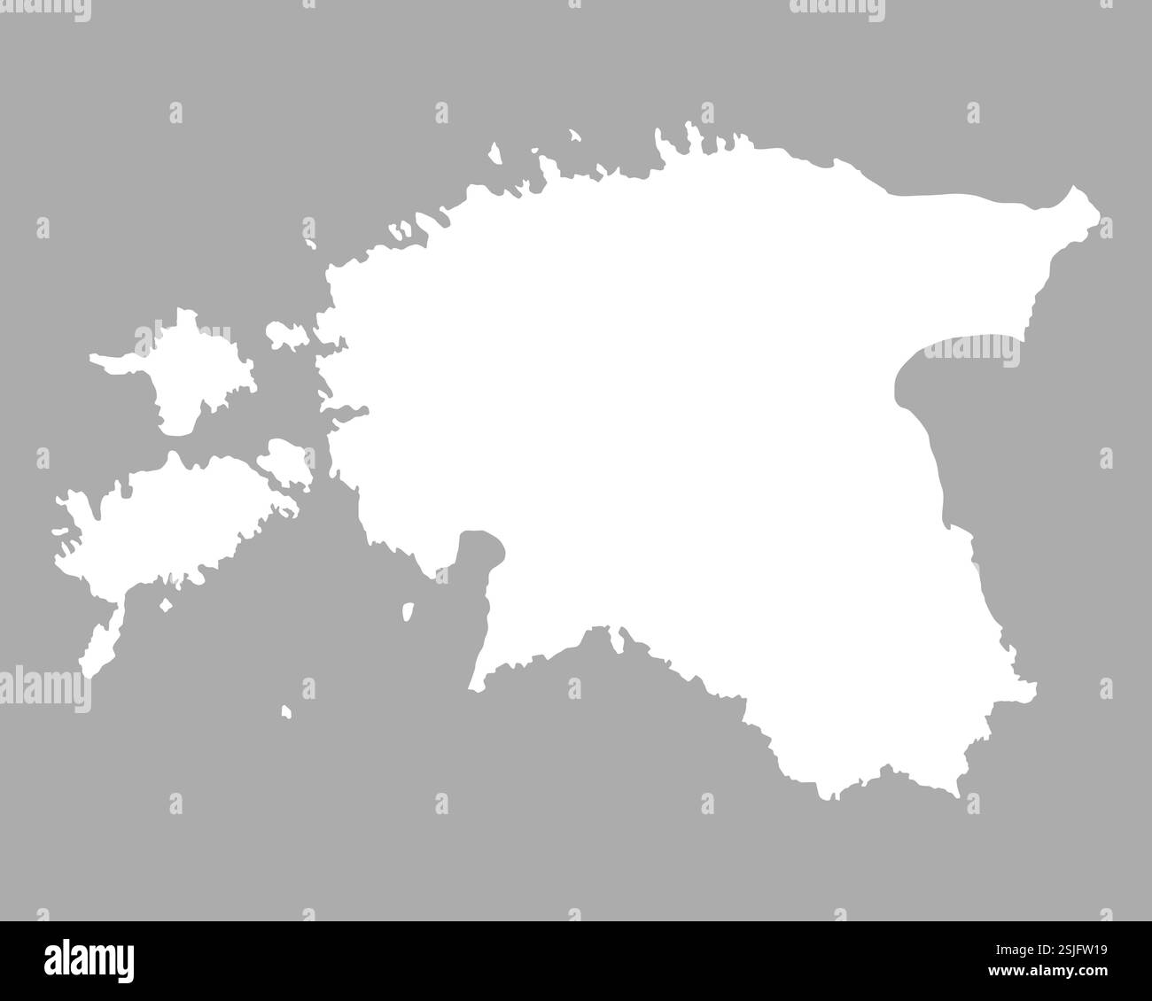 Map of Estonia Stock Photo - Alamy