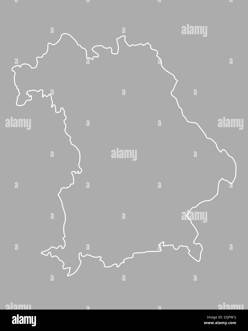 Map of Bavaria Stock Photo - Alamy