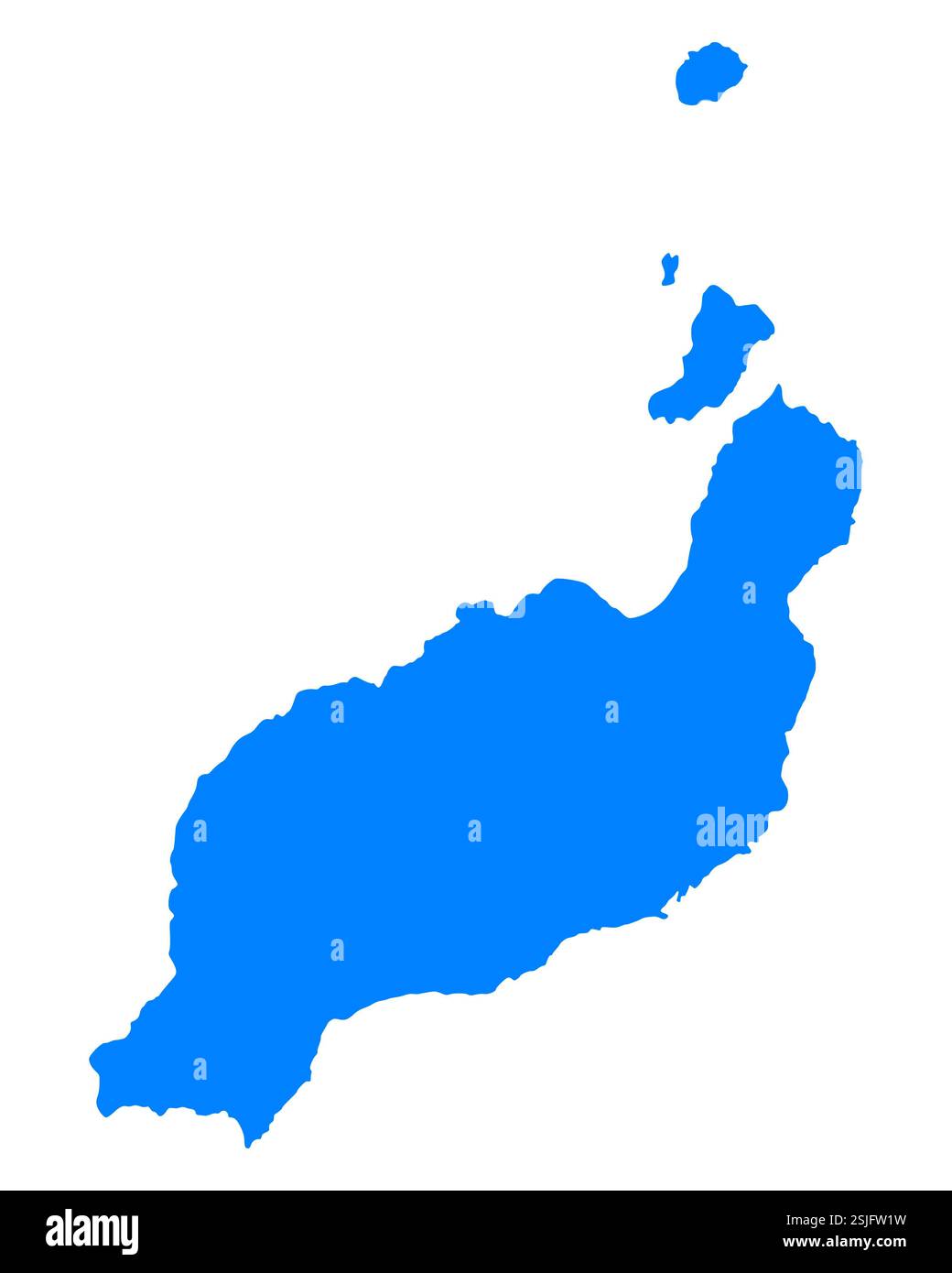 Map of Lanzarote Stock Photo - Alamy