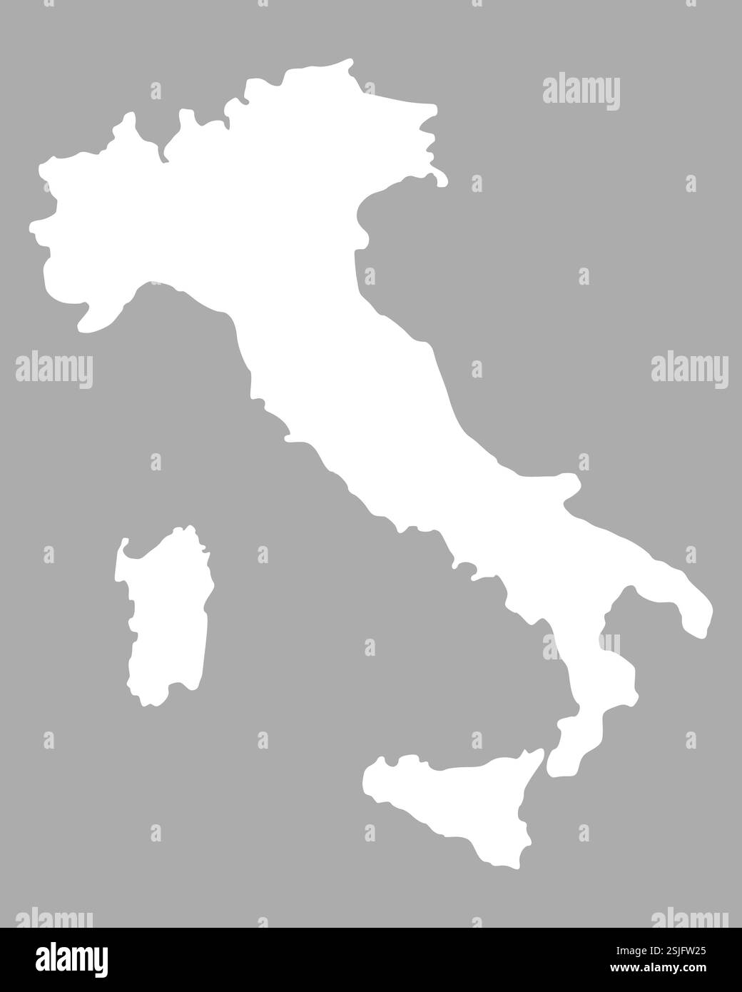 Map of Italy Stock Photo - Alamy
