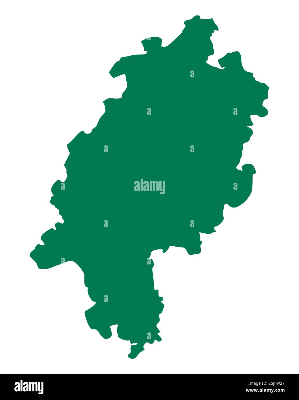 Map of Hesse Stock Photo - Alamy