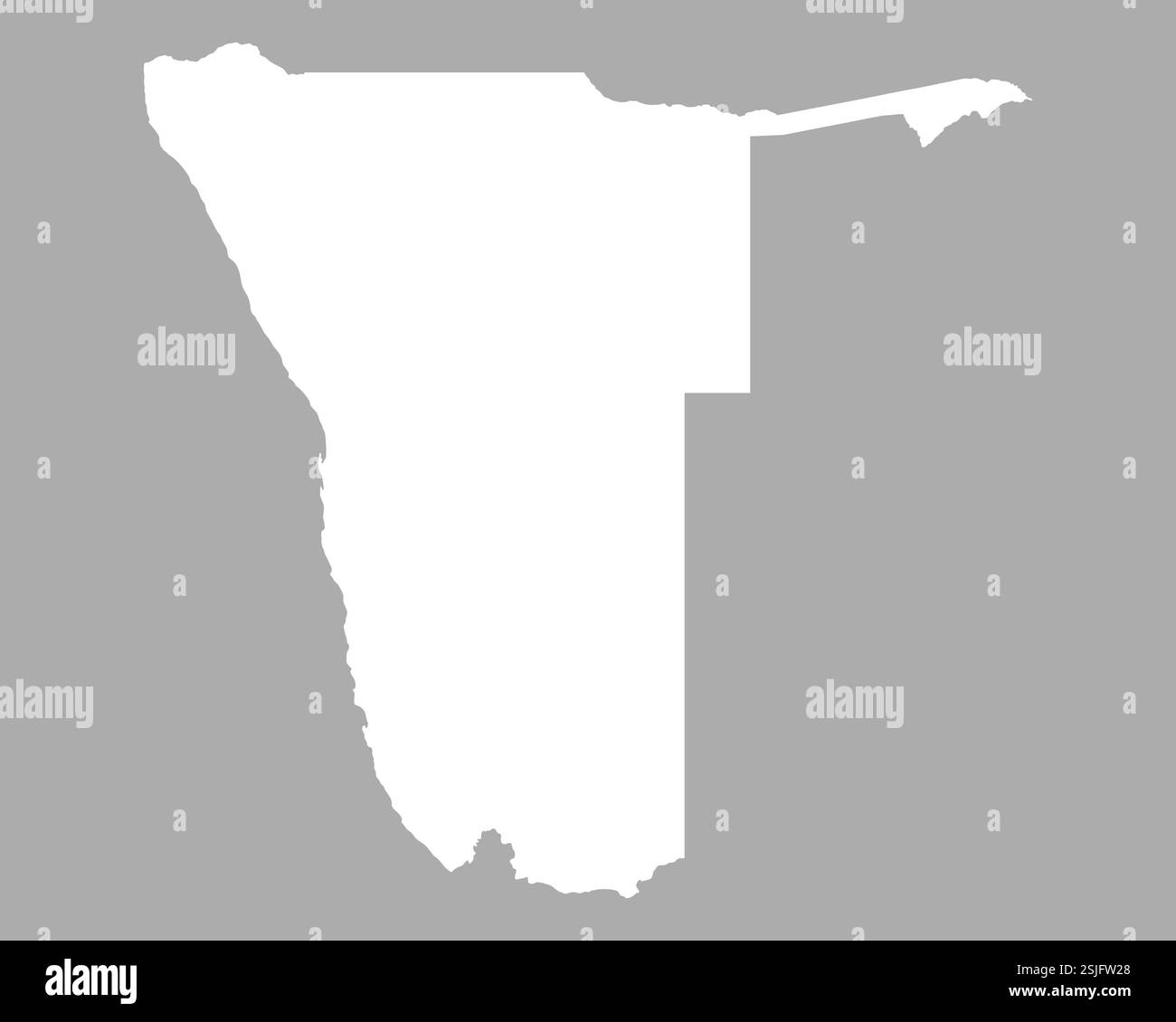 Map of Namibia Stock Photo - Alamy