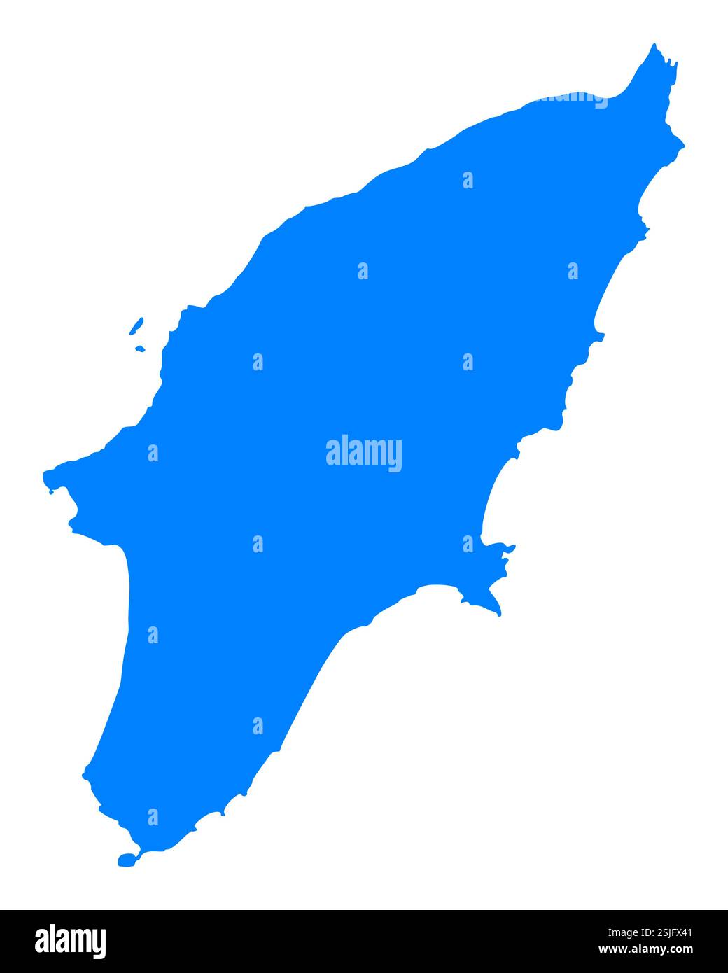 Map of Rhodes Stock Photo - Alamy