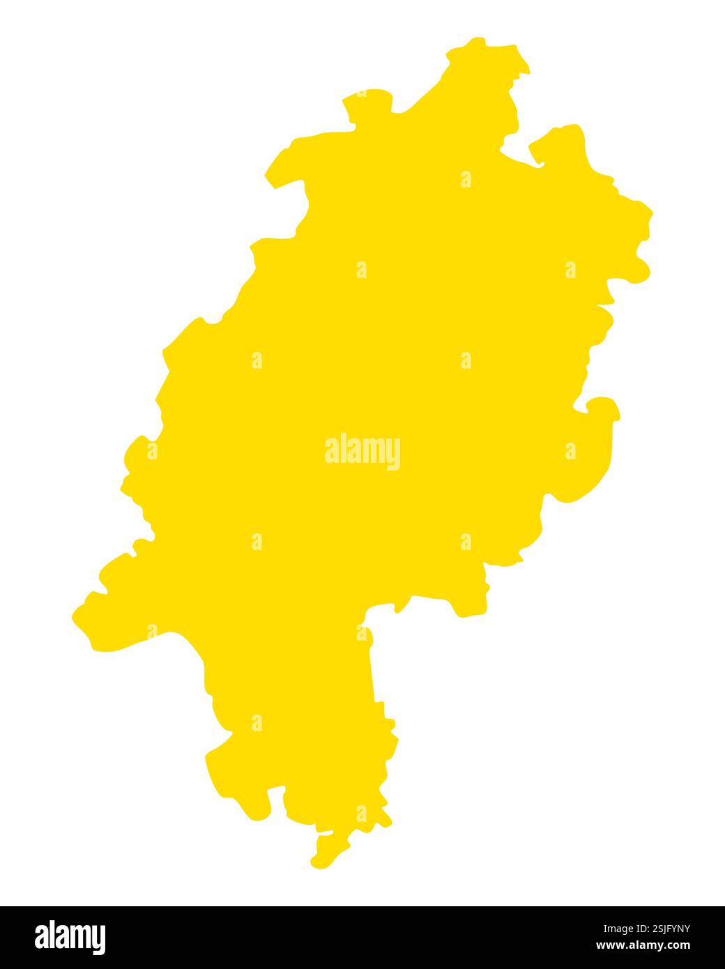 Map of Hesse Stock Photo - Alamy