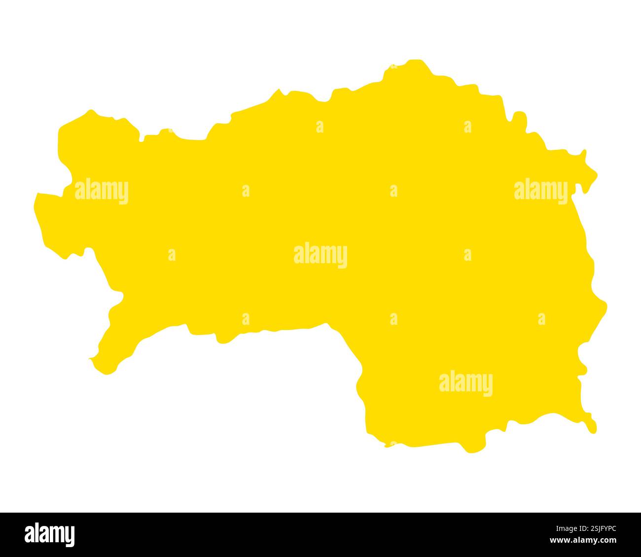 Map of Styria Stock Photo - Alamy
